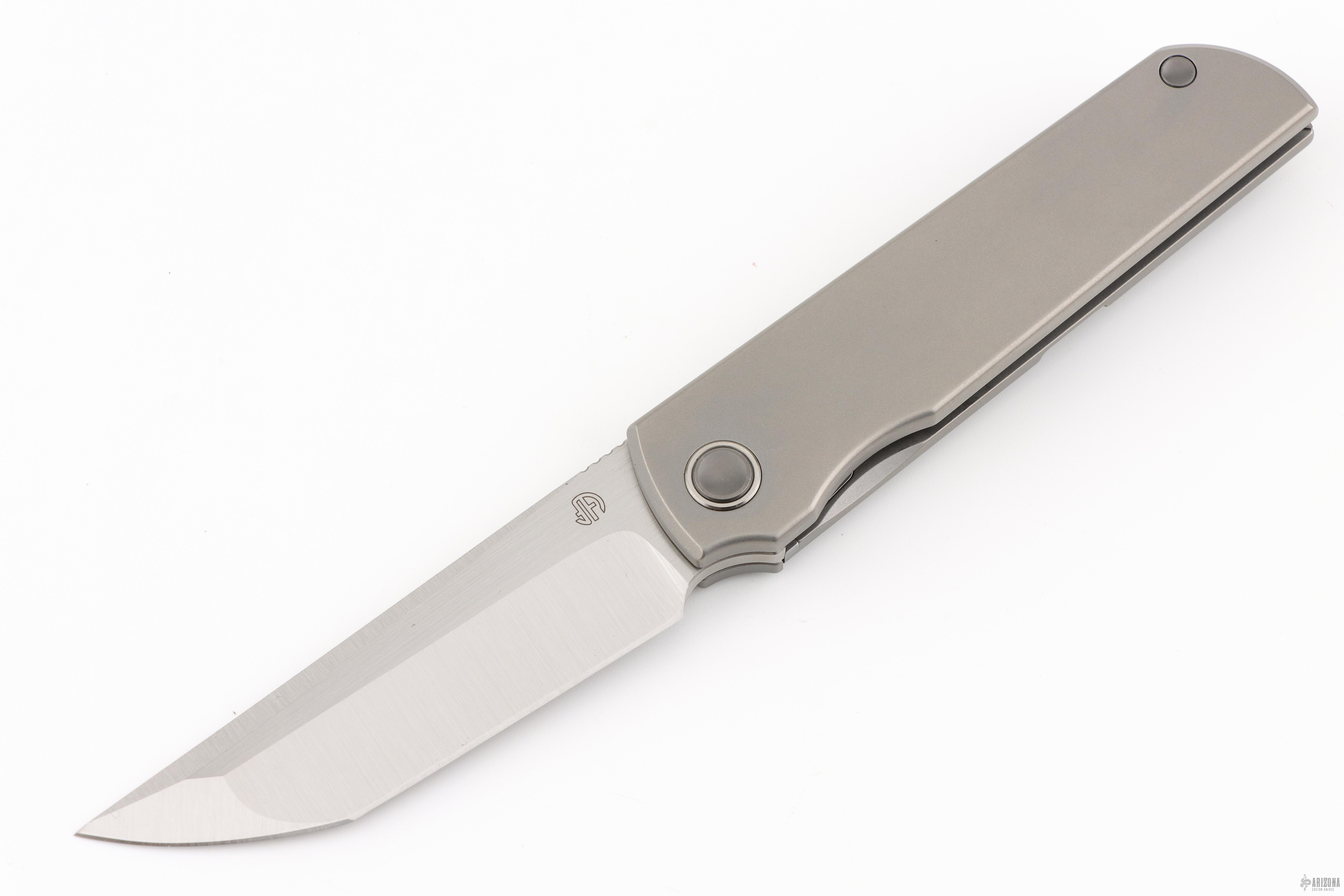 LEE Kick Stop - M390 Tanto Flat Titanium - Arizona Custom Knives