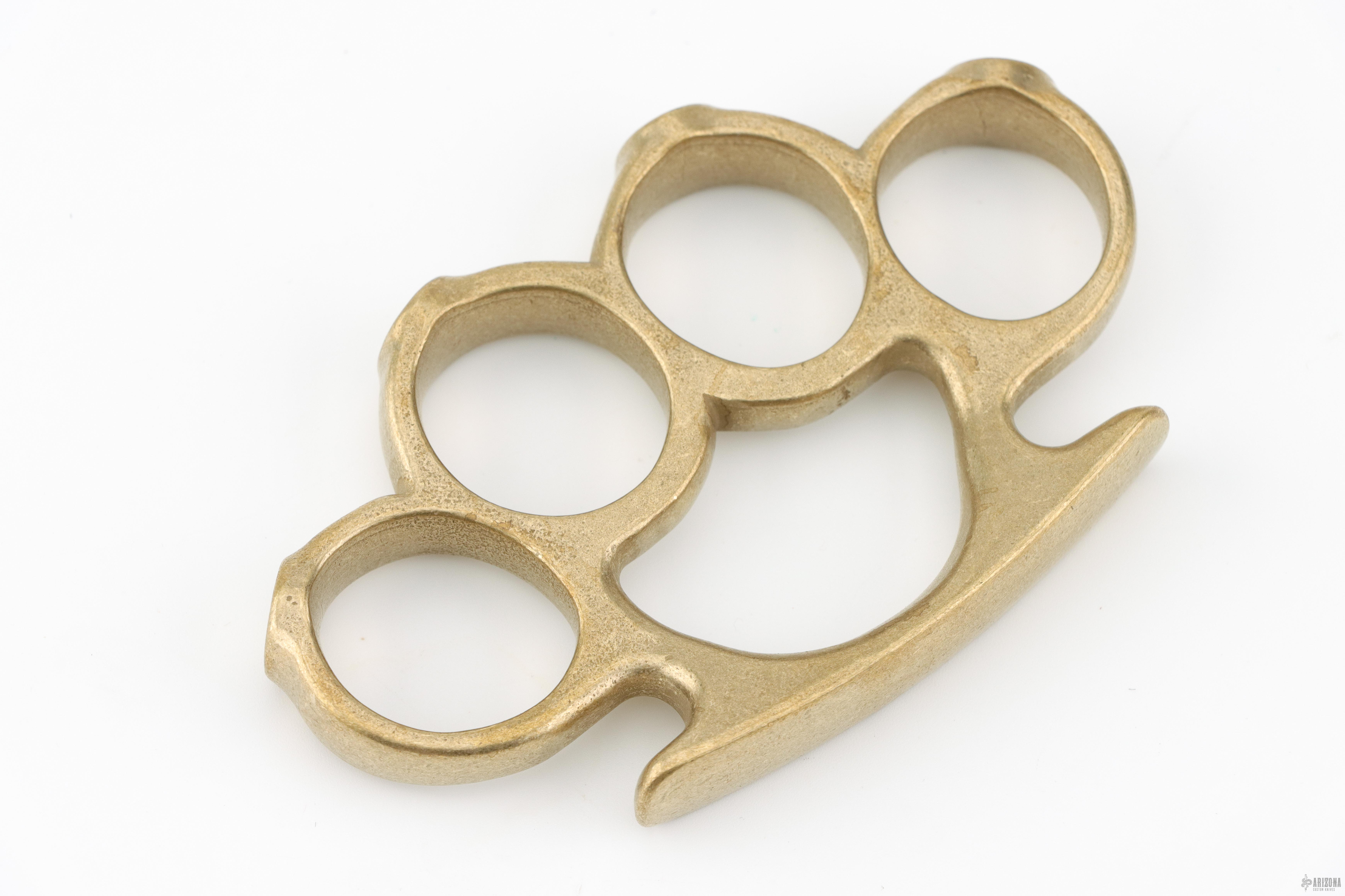 Classic Flat Top Brass Knuckles - Arizona Custom Knives