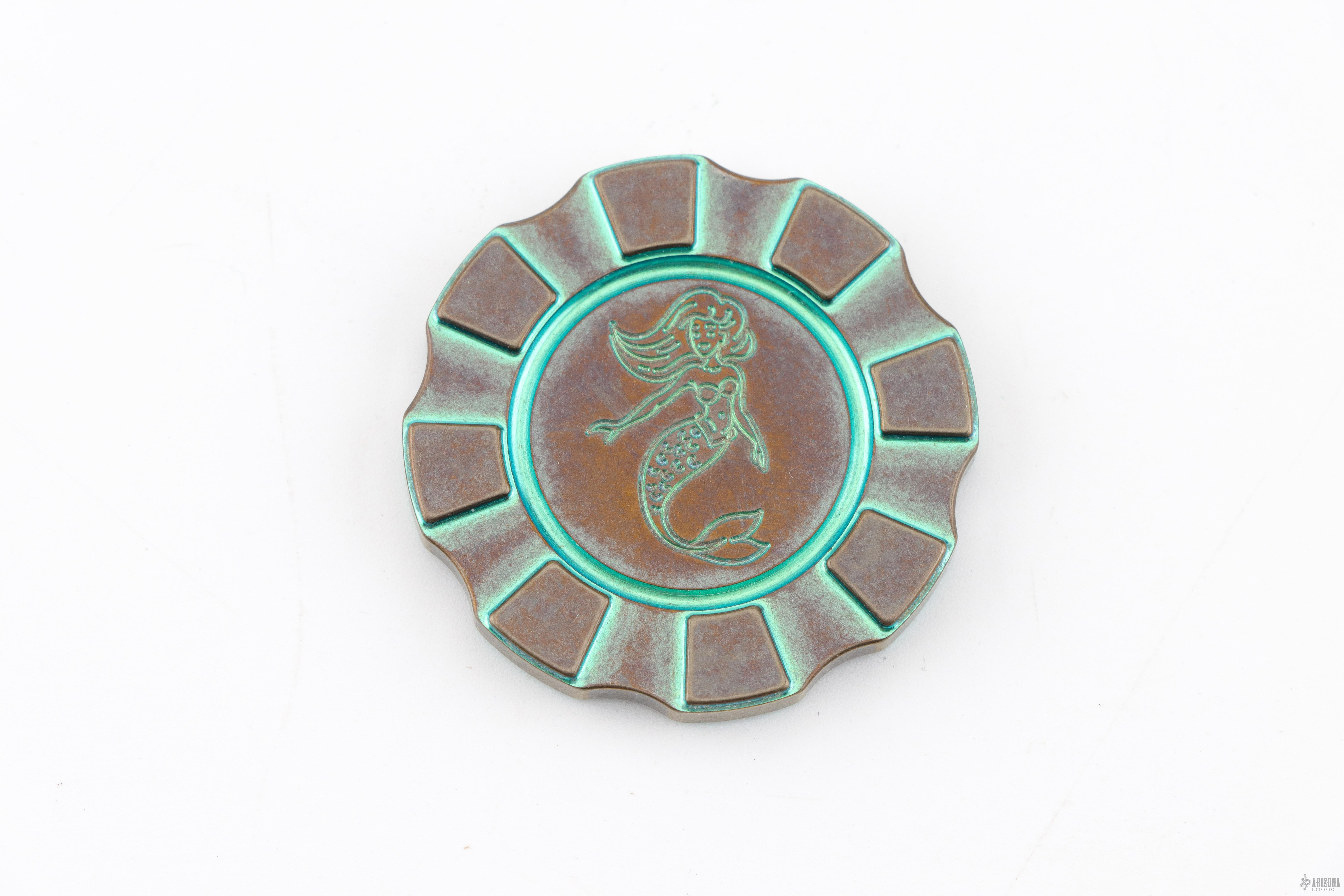 HiTex Chip - Titanium - Diver/Mermaid - Arizona Custom Knives