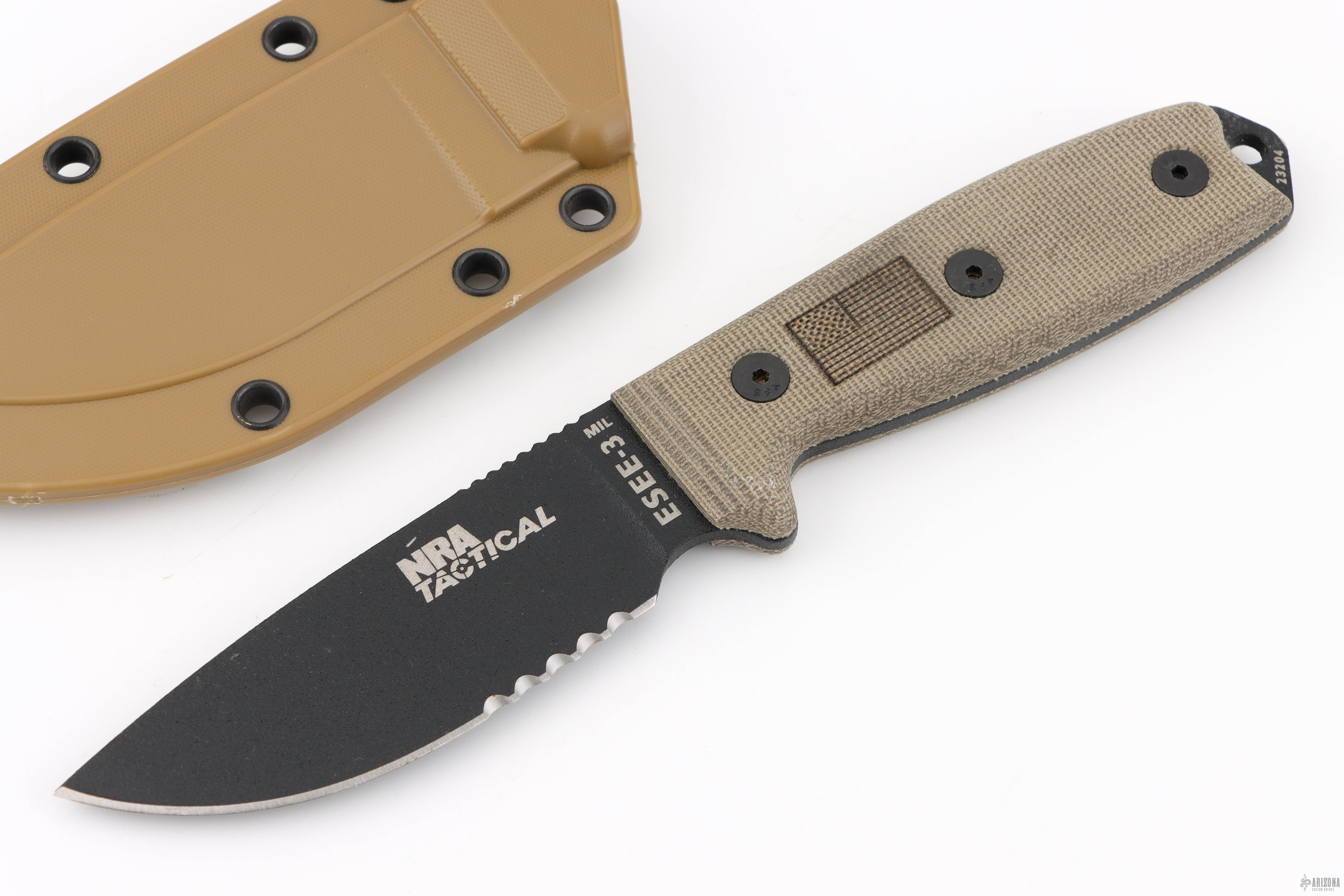 ESEE-3 Rowen NRA Tacitcal - Arizona Custom Knives