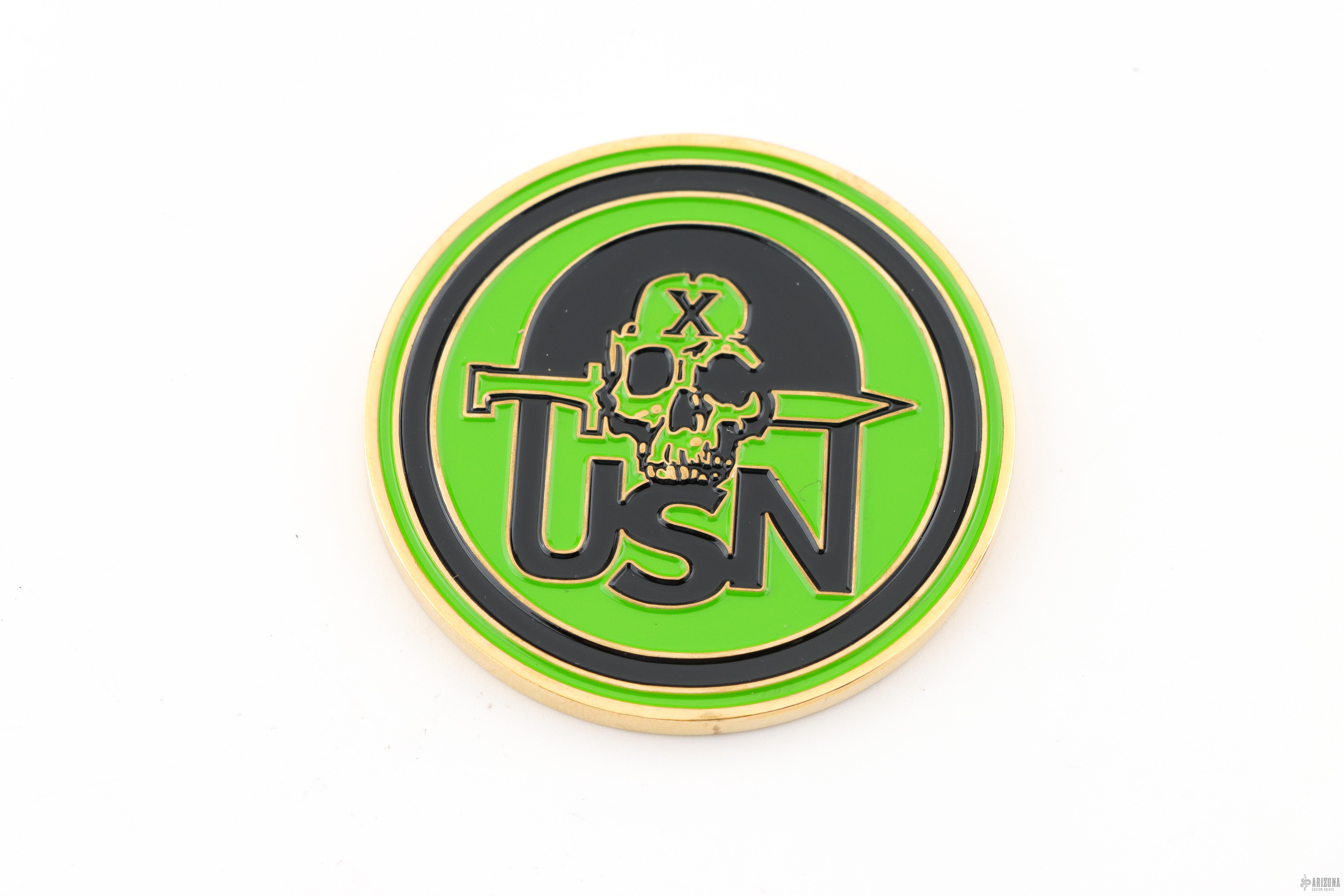 USN Challenge Coin - Arizona Custom Knives