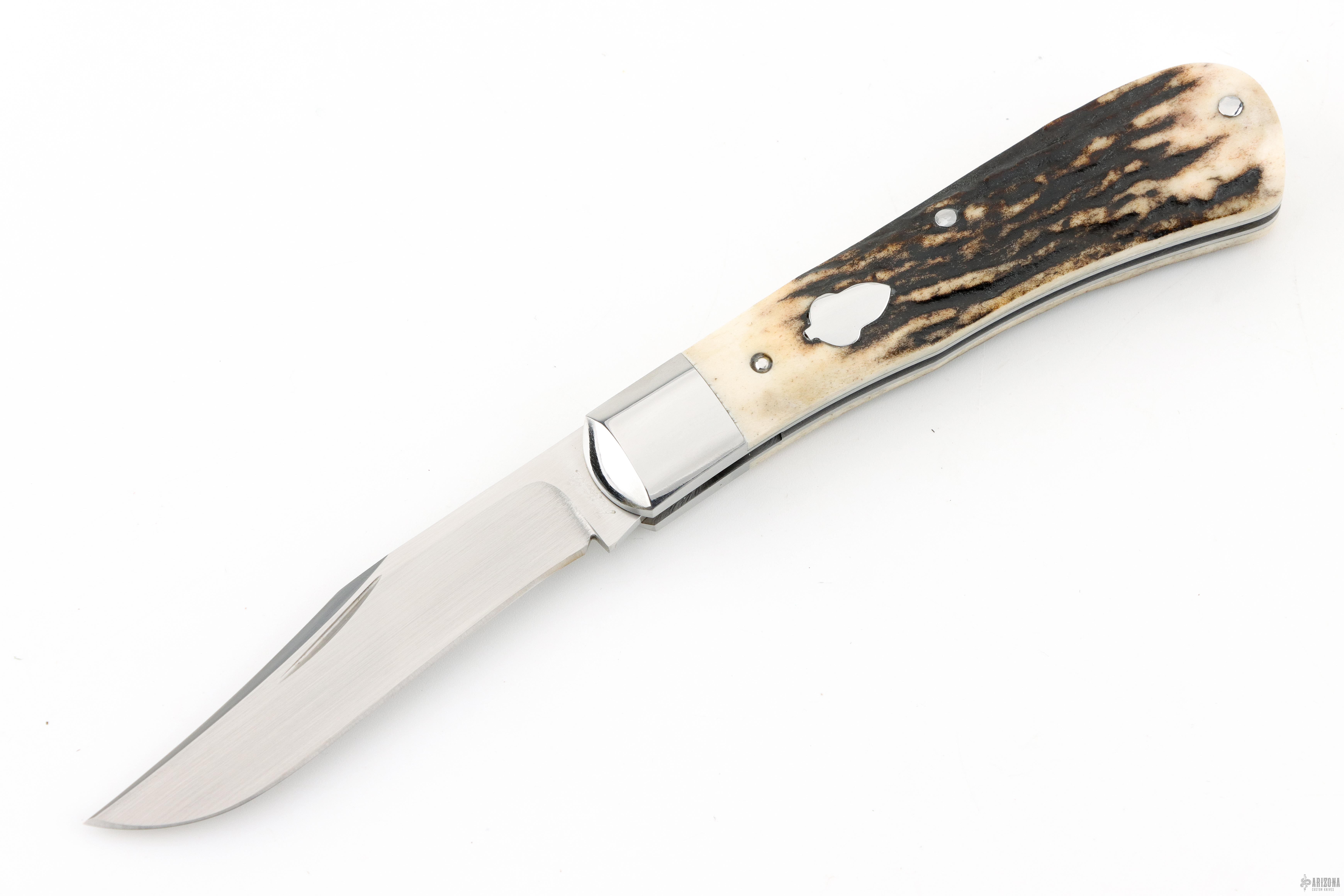 Single Blade Trapper - Stag - Arizona Custom Knives