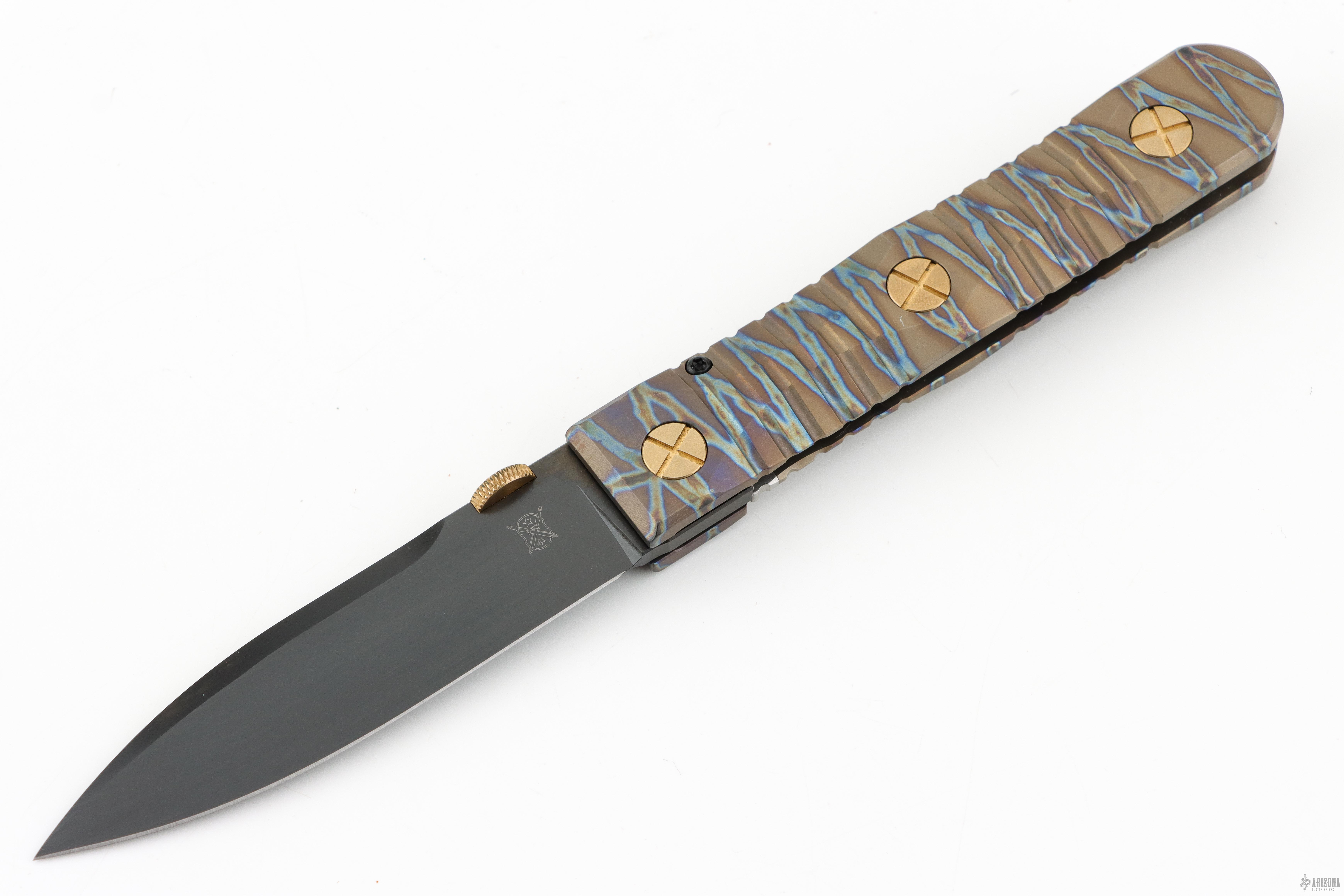 Ek Integral Folder - Tiger Stripe Dagger - Arizona Custom Knives