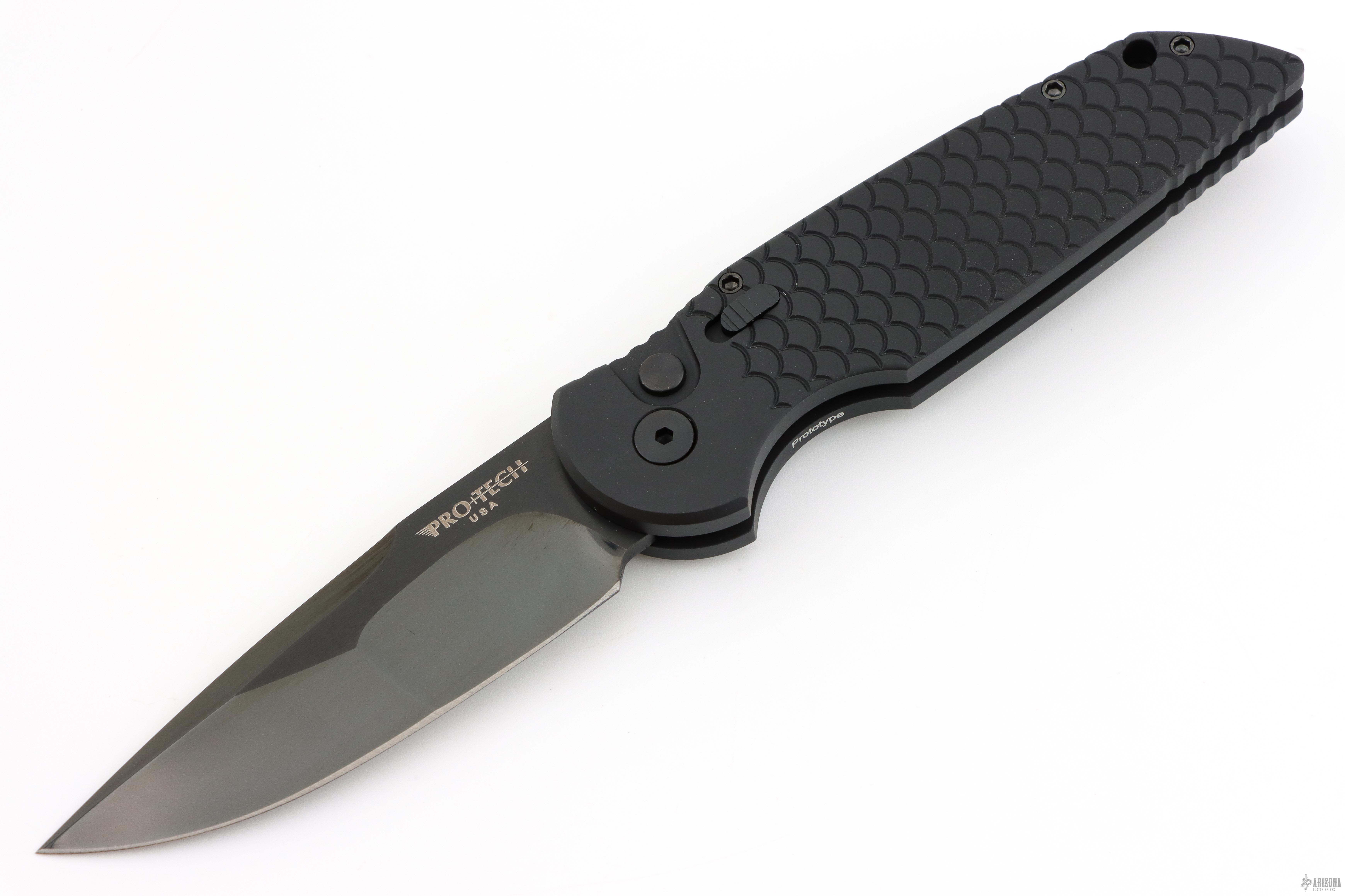TR-3X1-M DLC - Fish Scale Hand Ground PROTOTYPE - Arizona Custom Knives