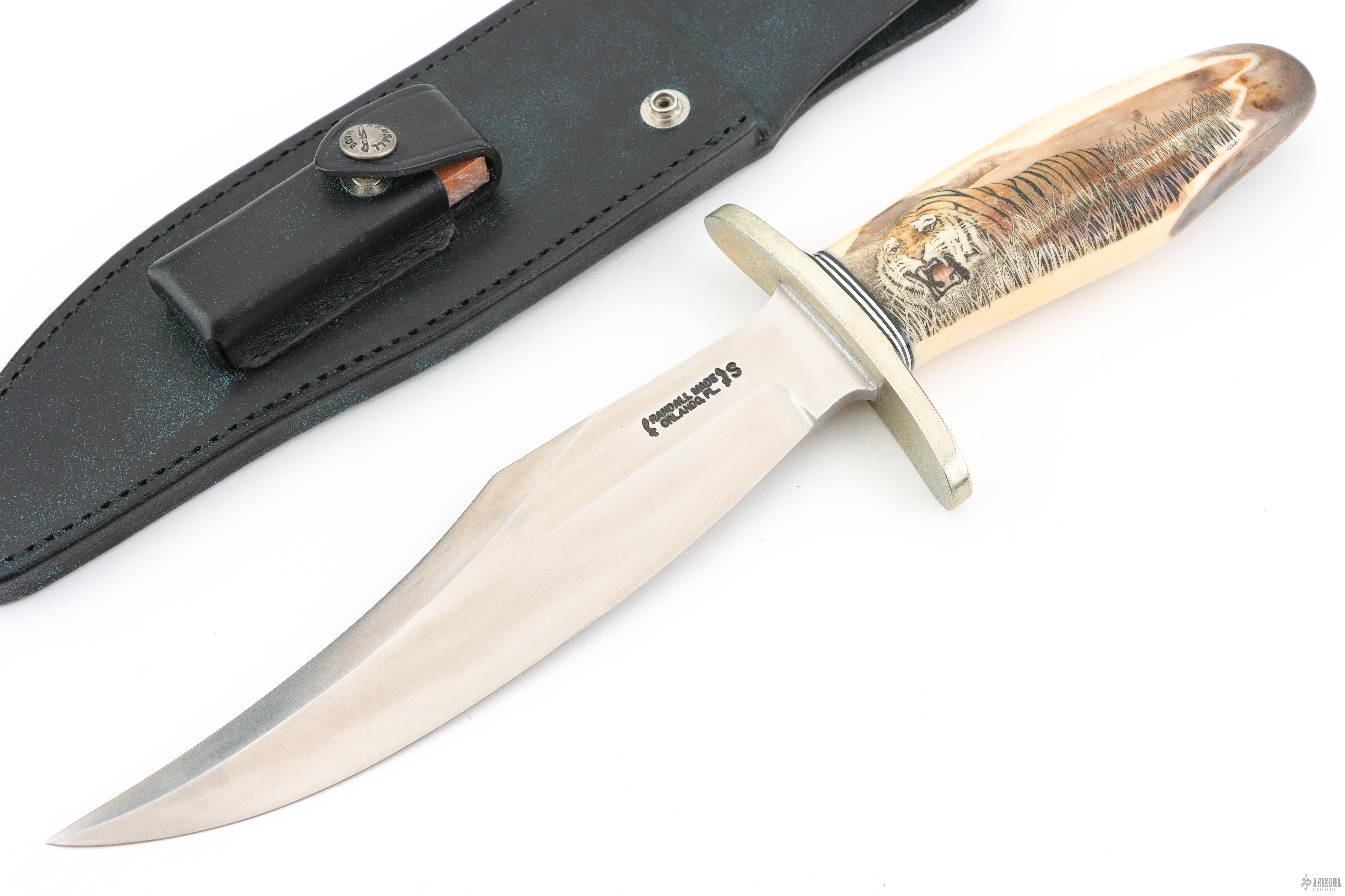 Model 12-8 Bear Bowie - Fossil Walrus Ivory w/ Scrim by Garbo - Arizona ...