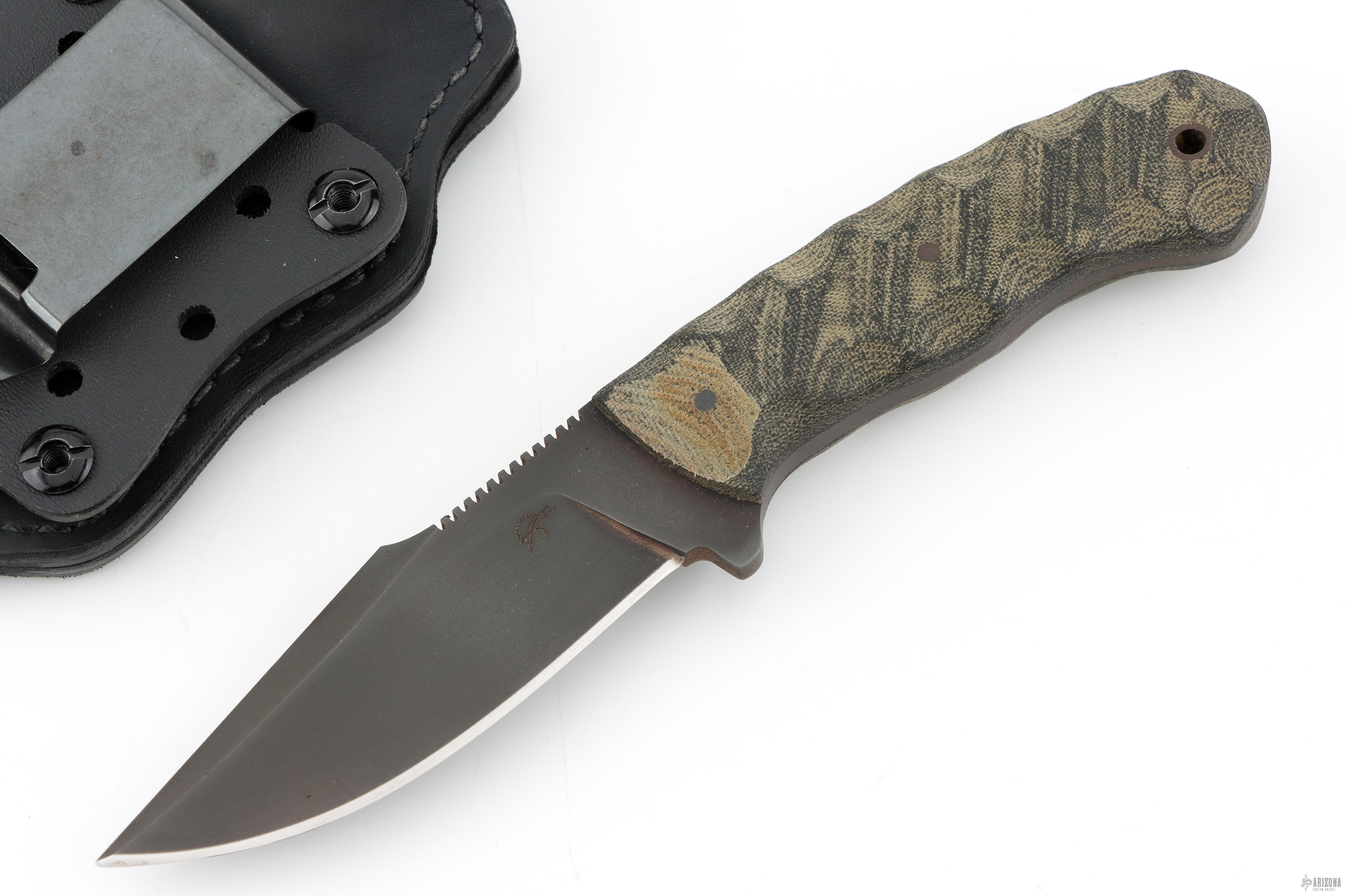 Jaeger - Sculpted Black Canvas - Arizona Custom Knives