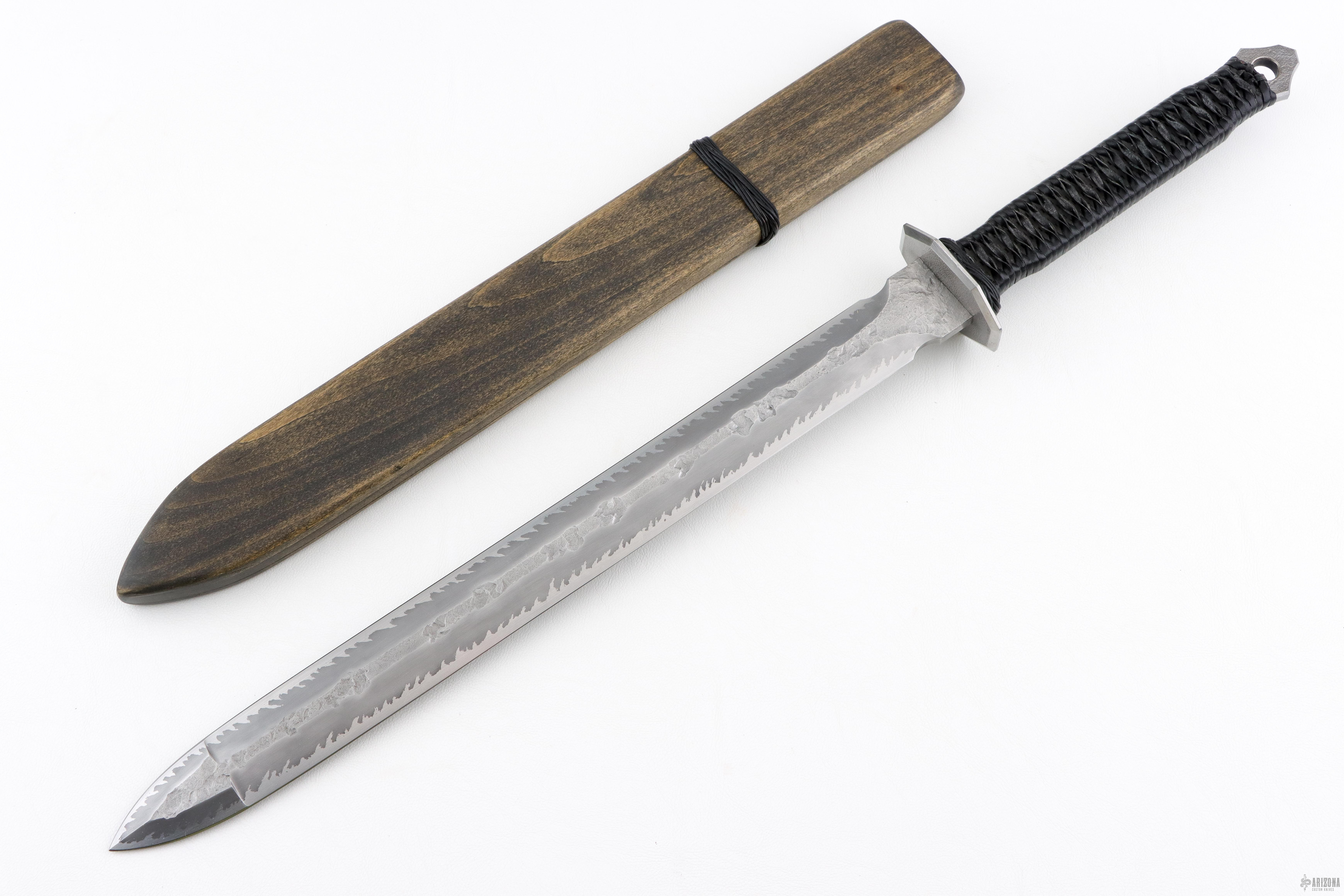 Forged Dagger Short Sword - Arizona Custom Knives