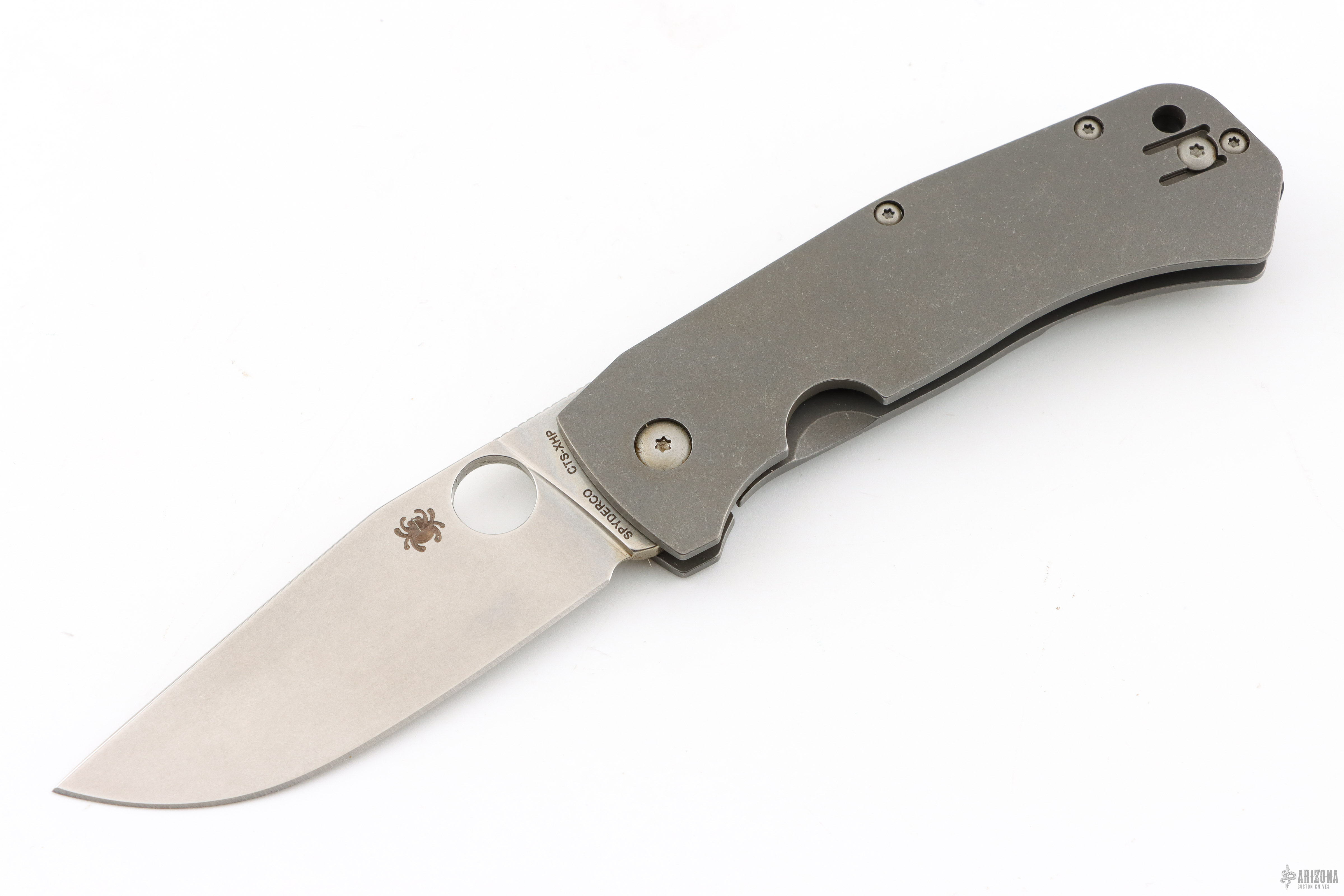 C186TIP Slysz Bowie Folder - Arizona Custom Knives