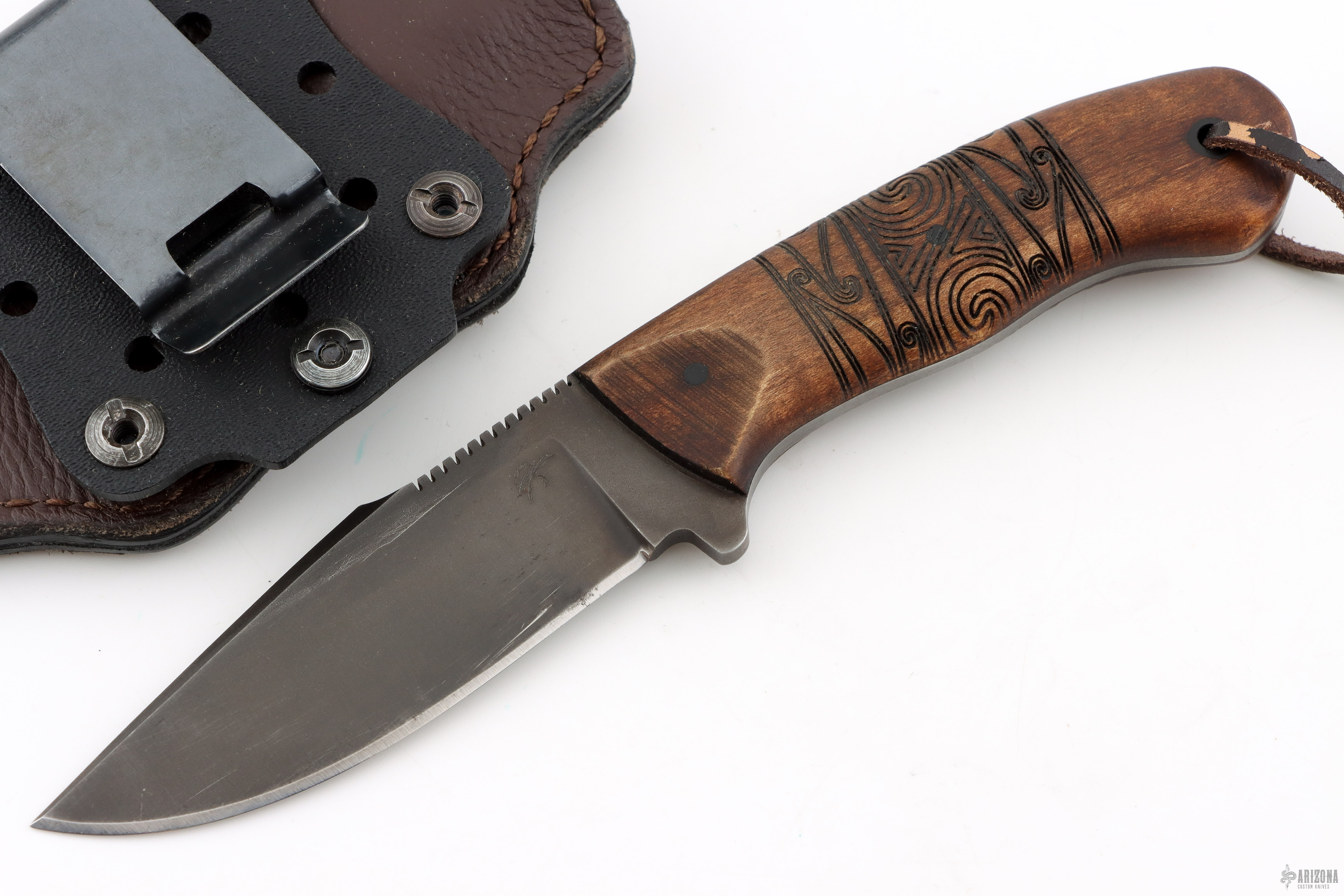 Jaeger - Maple Tribal - Arizona Custom Knives
