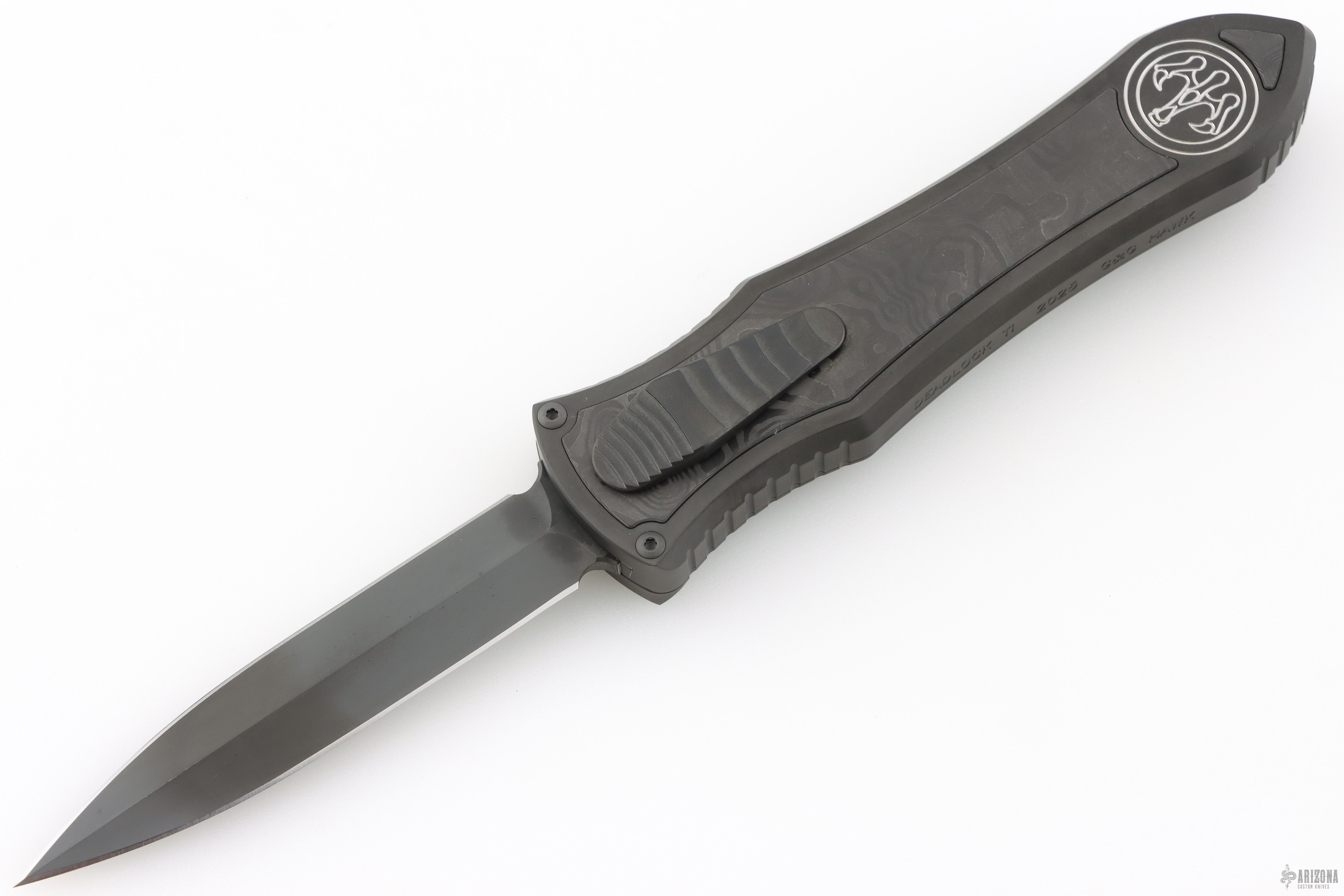 Deadlock Ti Model C Titanium 2025 - M390 - DLC - Arizona Custom Knives