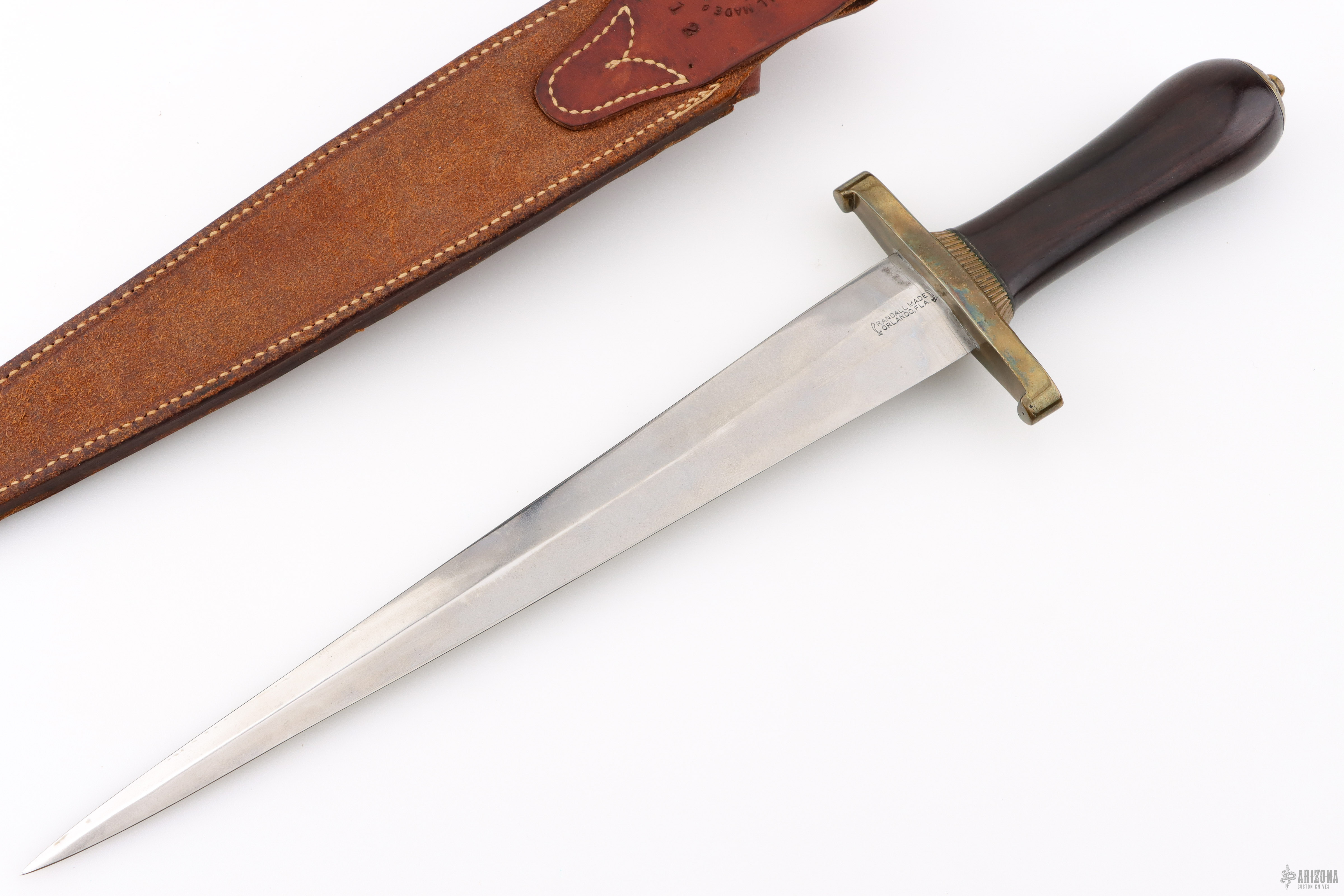 Model 13 12 Arkansas Toothpick Rosewood Brown Button Sheath