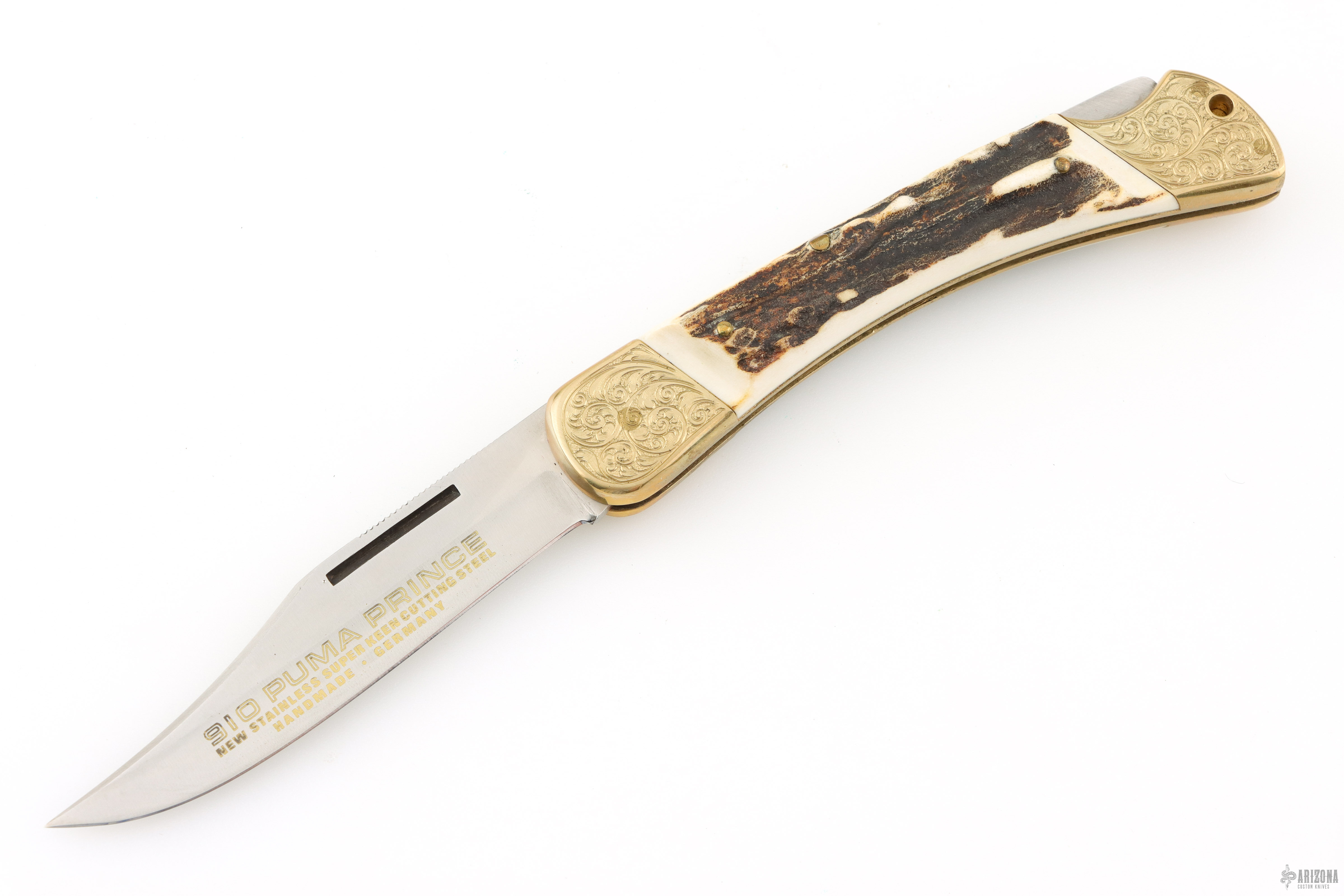 910 Puma Prince - Engraved - Arizona Custom Knives