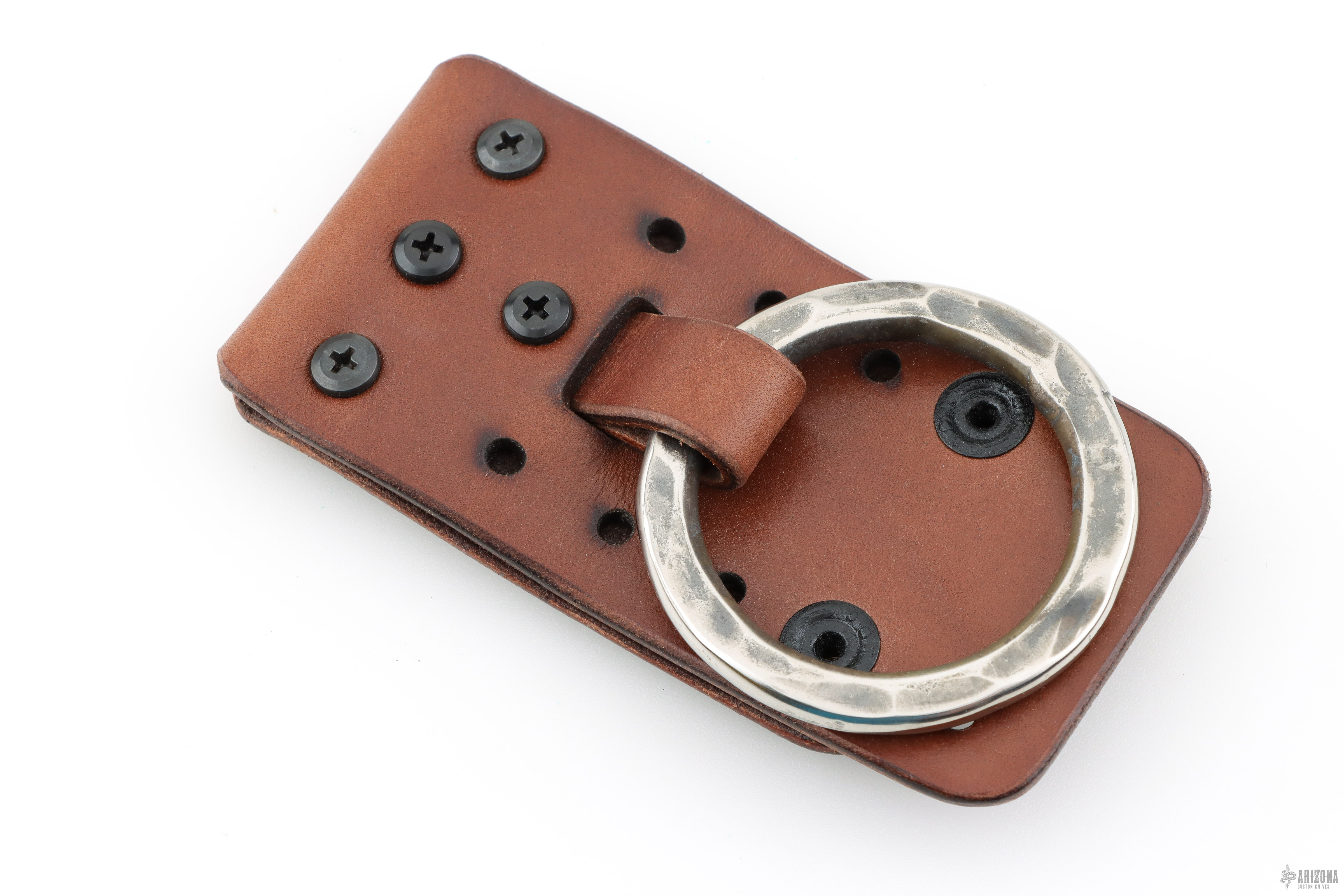 Wilderness Carry Baldric - Steel Ring - Brown - Arizona Custom Knives