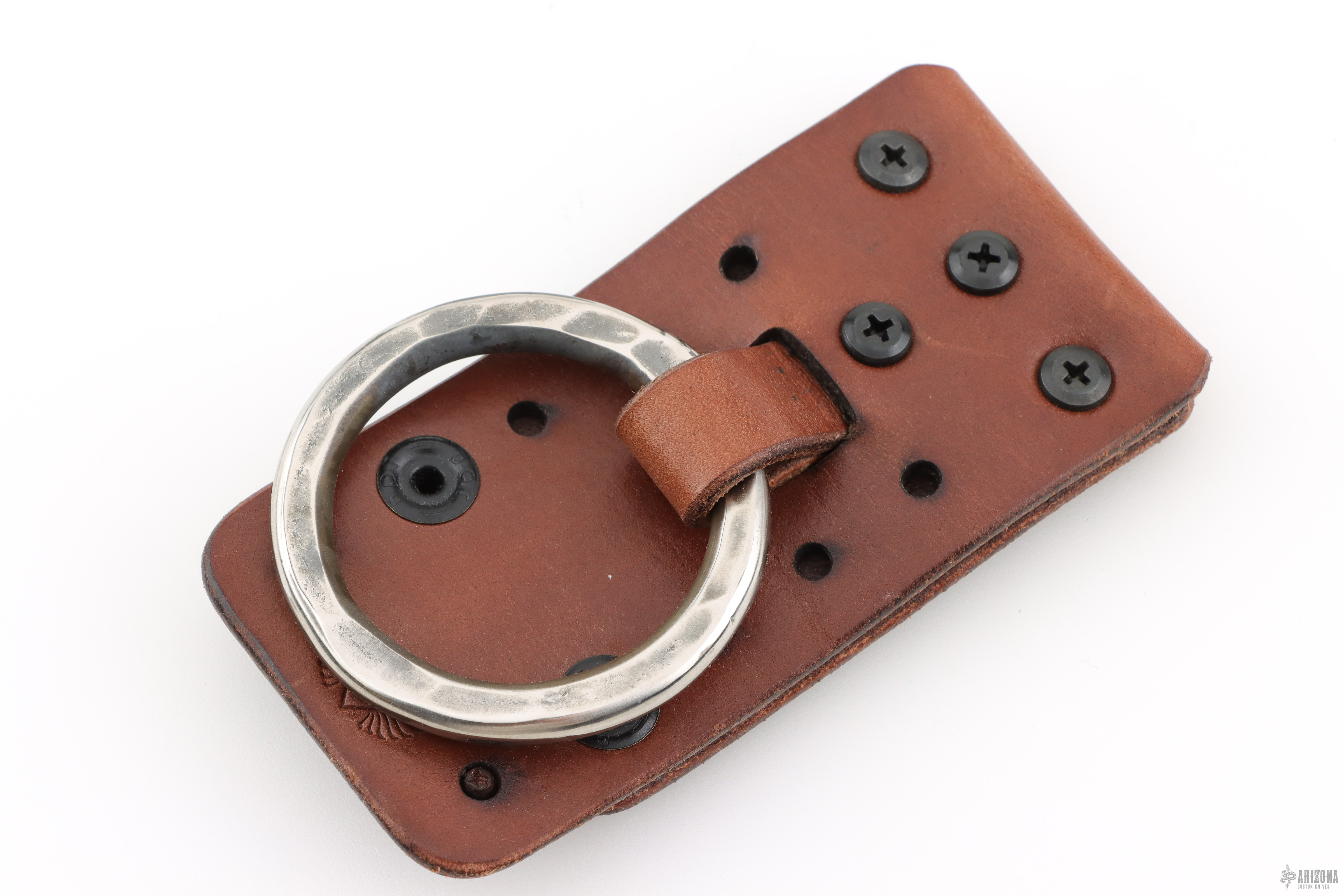 Wilderness Carry Baldric - Steel Ring - Brown - Arizona Custom Knives