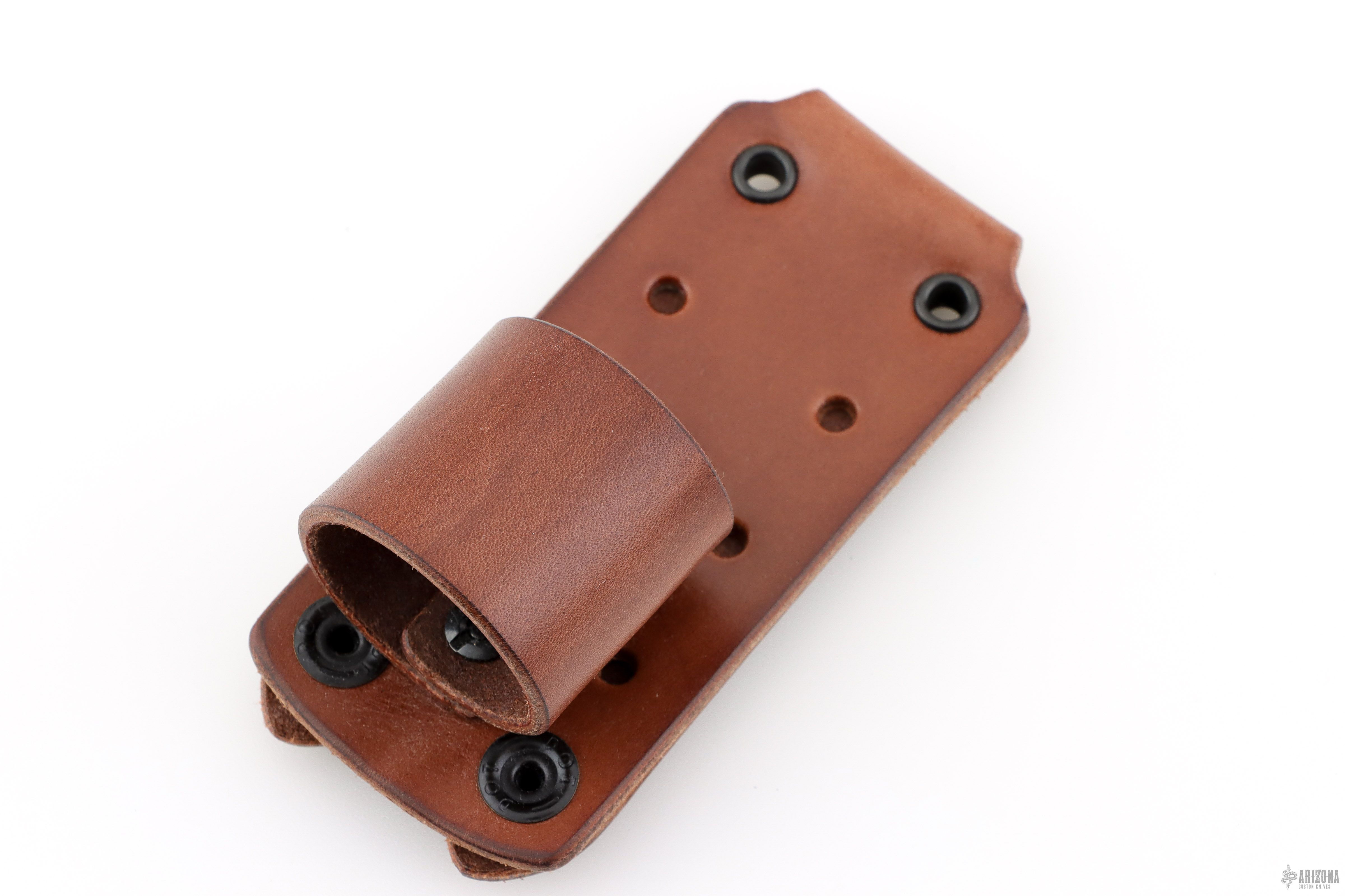 Wilderness Carry Baldric - Leather Loop - Brown - Arizona Custom Knives