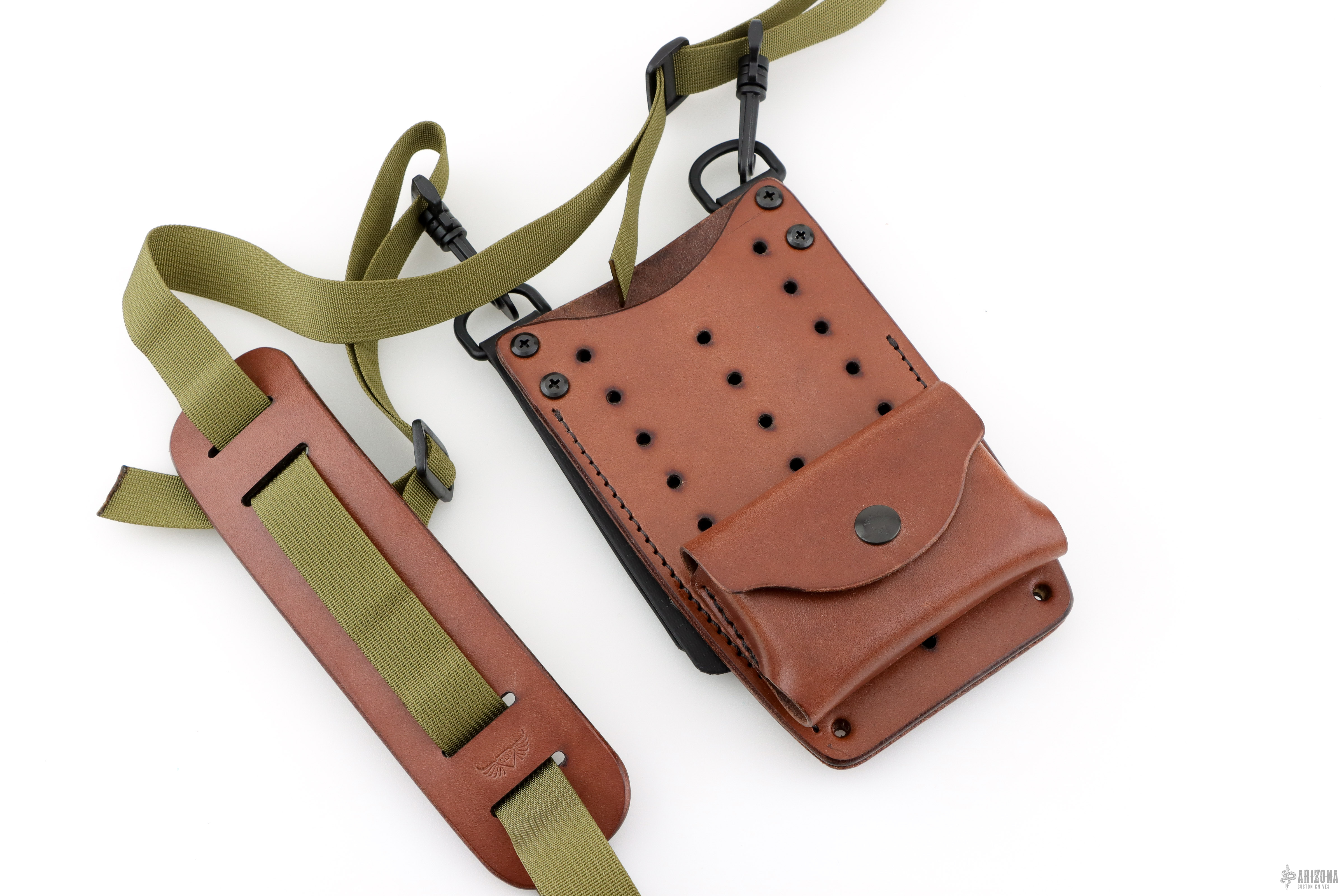 Universal Tomahawk Carry Rig - Brown - Arizona Custom Knives