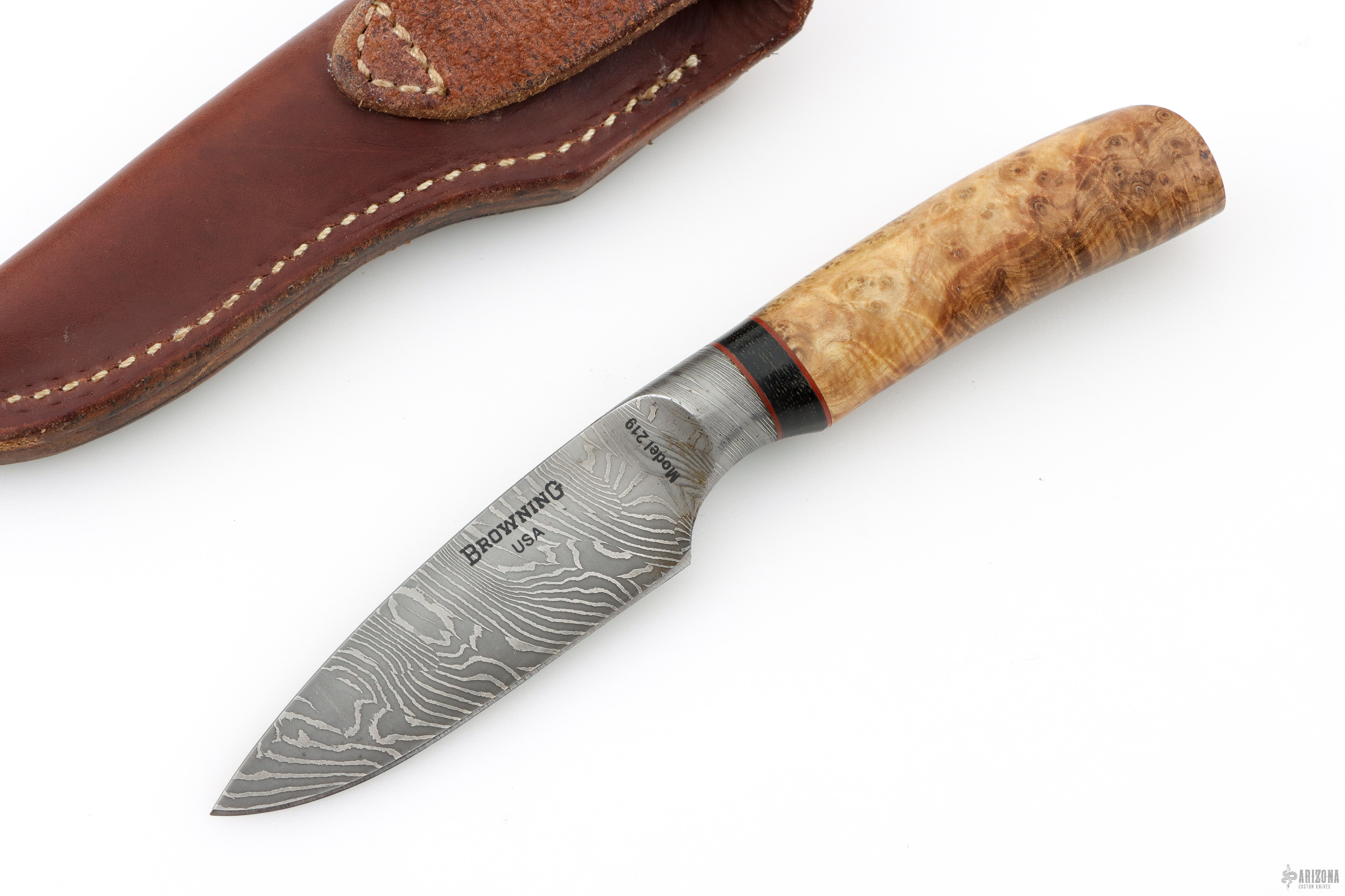 Model 219 - Damascus Hunter - Arizona Custom Knives