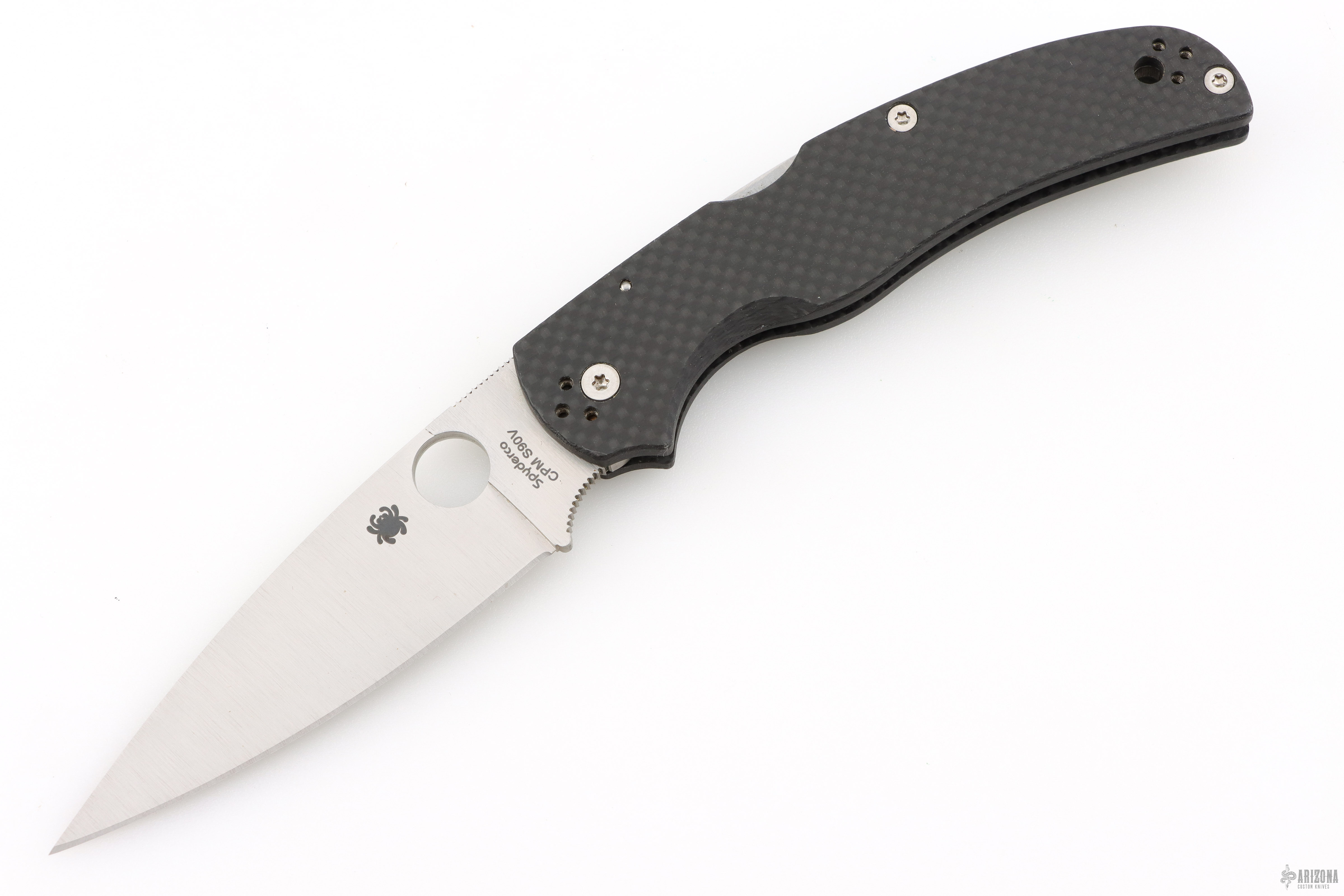 C244CF90VP Native Chief Pln CF S90V - Arizona Custom Knives