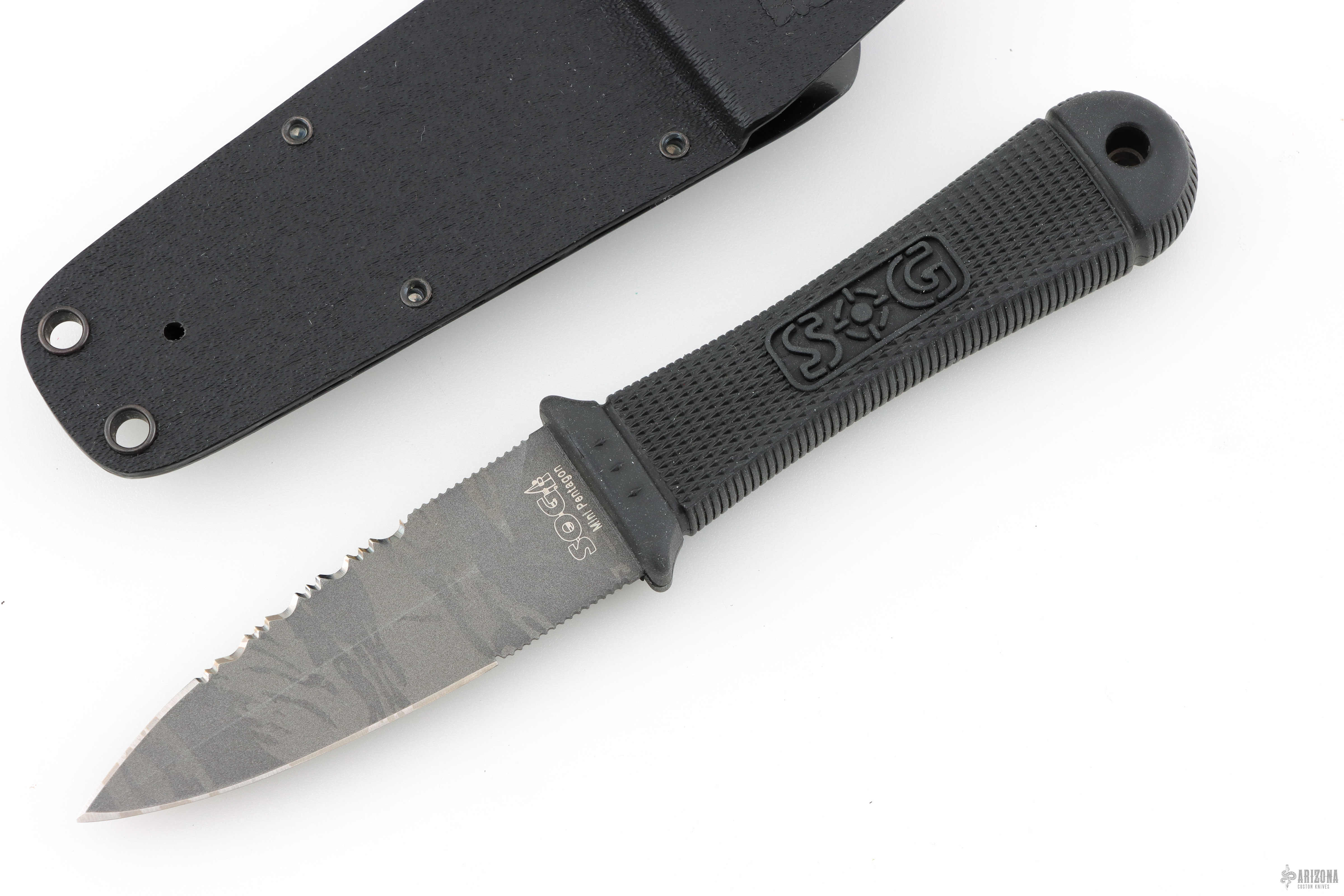 M14-TS Mini Pentagon Dagger - Tiger Stripe - Arizona Custom Knives