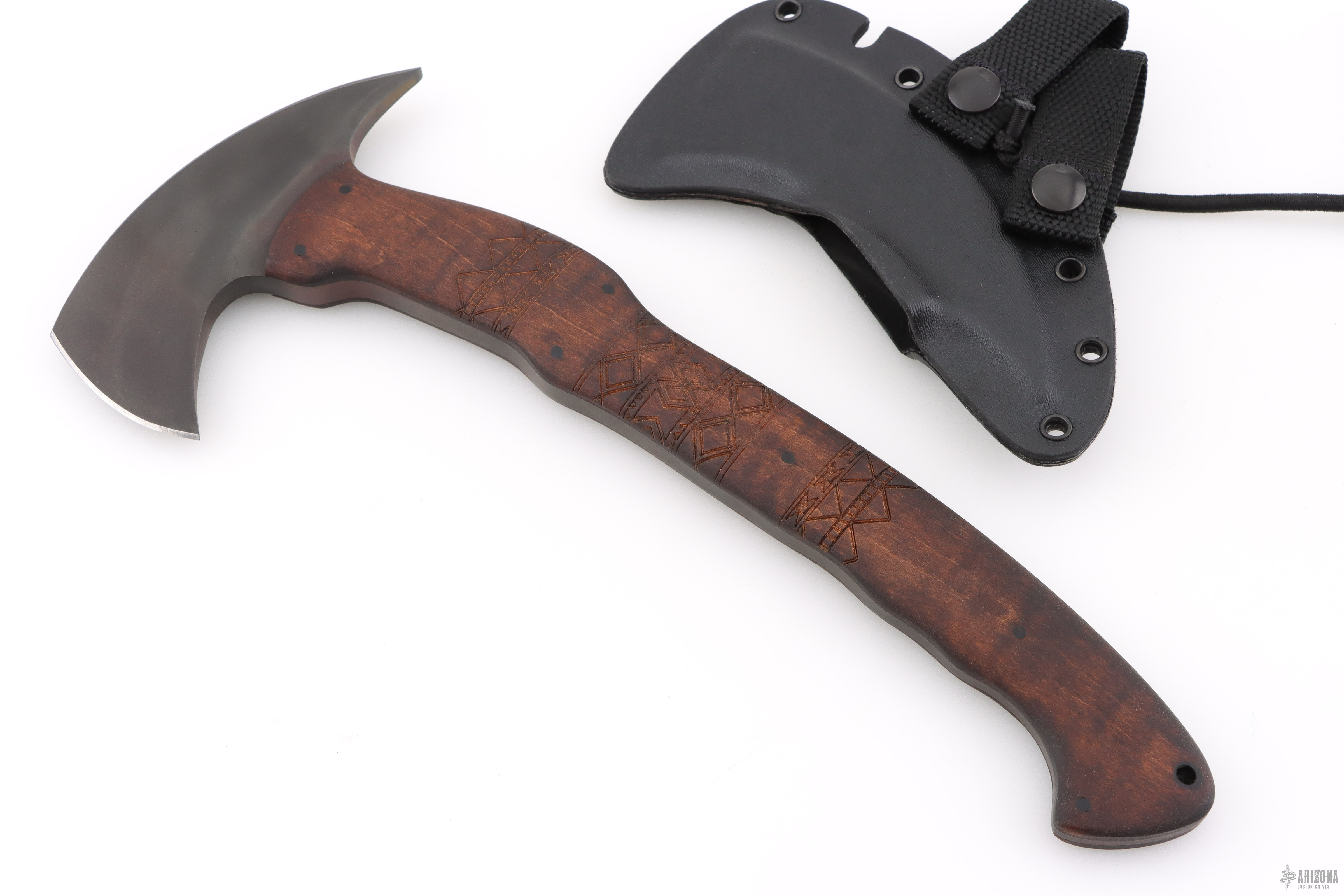 RnD Axe Full Size - Maple Tribal - Arizona Custom Knives