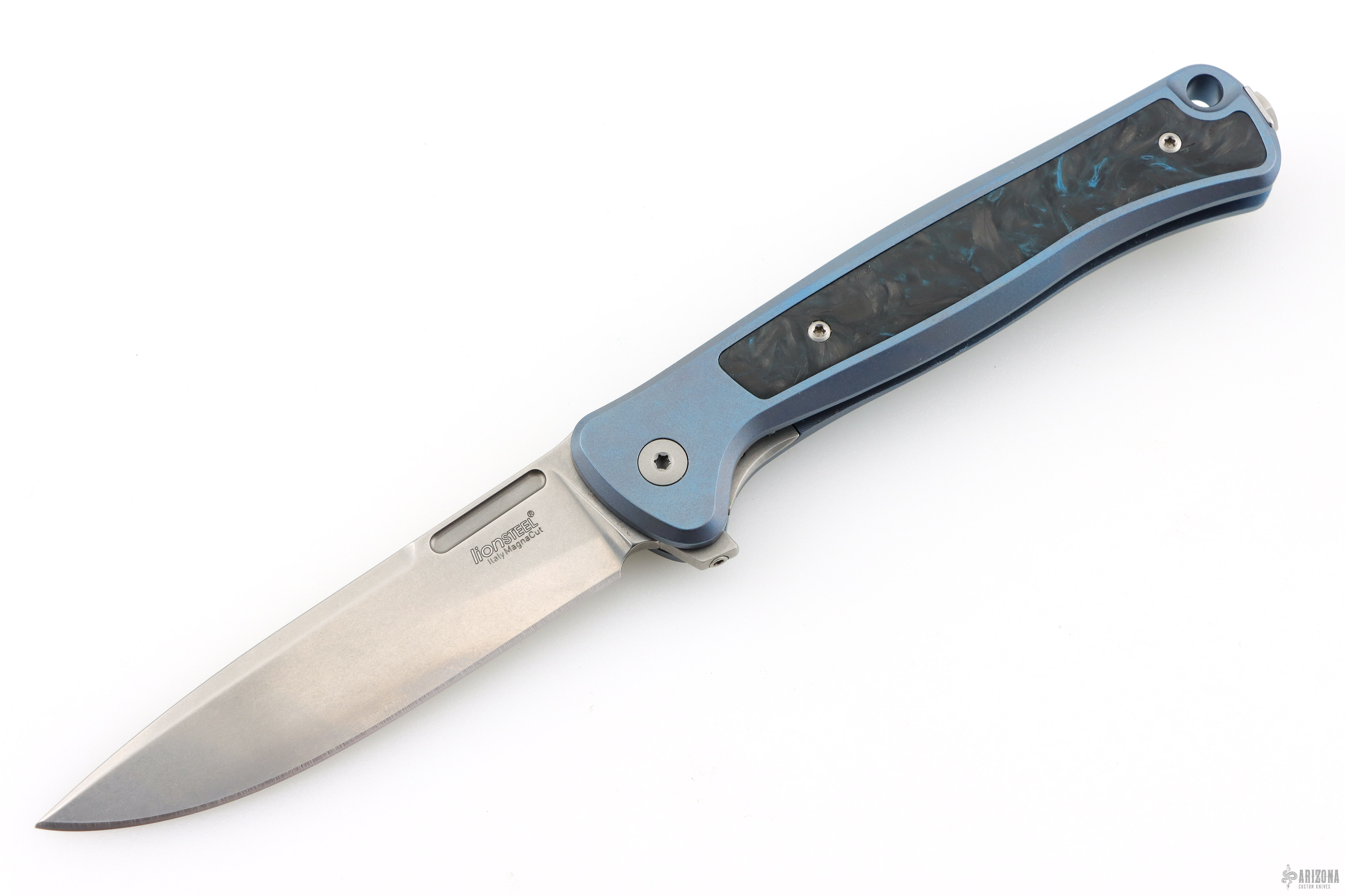 SK01 BL Skinny Integral Flipper - Magnacut - Arizona Custom Knives