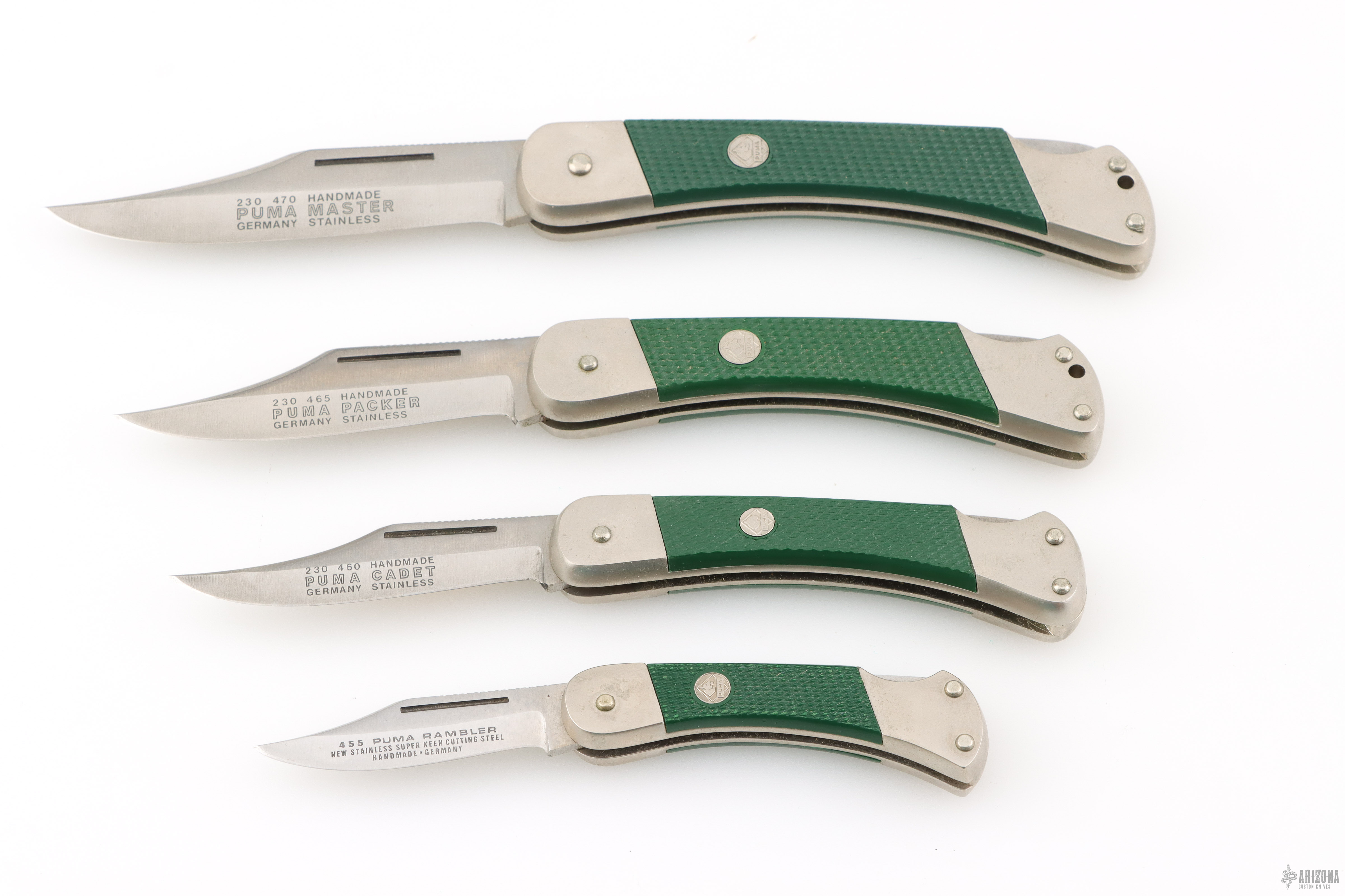 Set of 4 Puma Lockbacks - Master/Packer/Cadet/Rambler - Arizona Custom ...