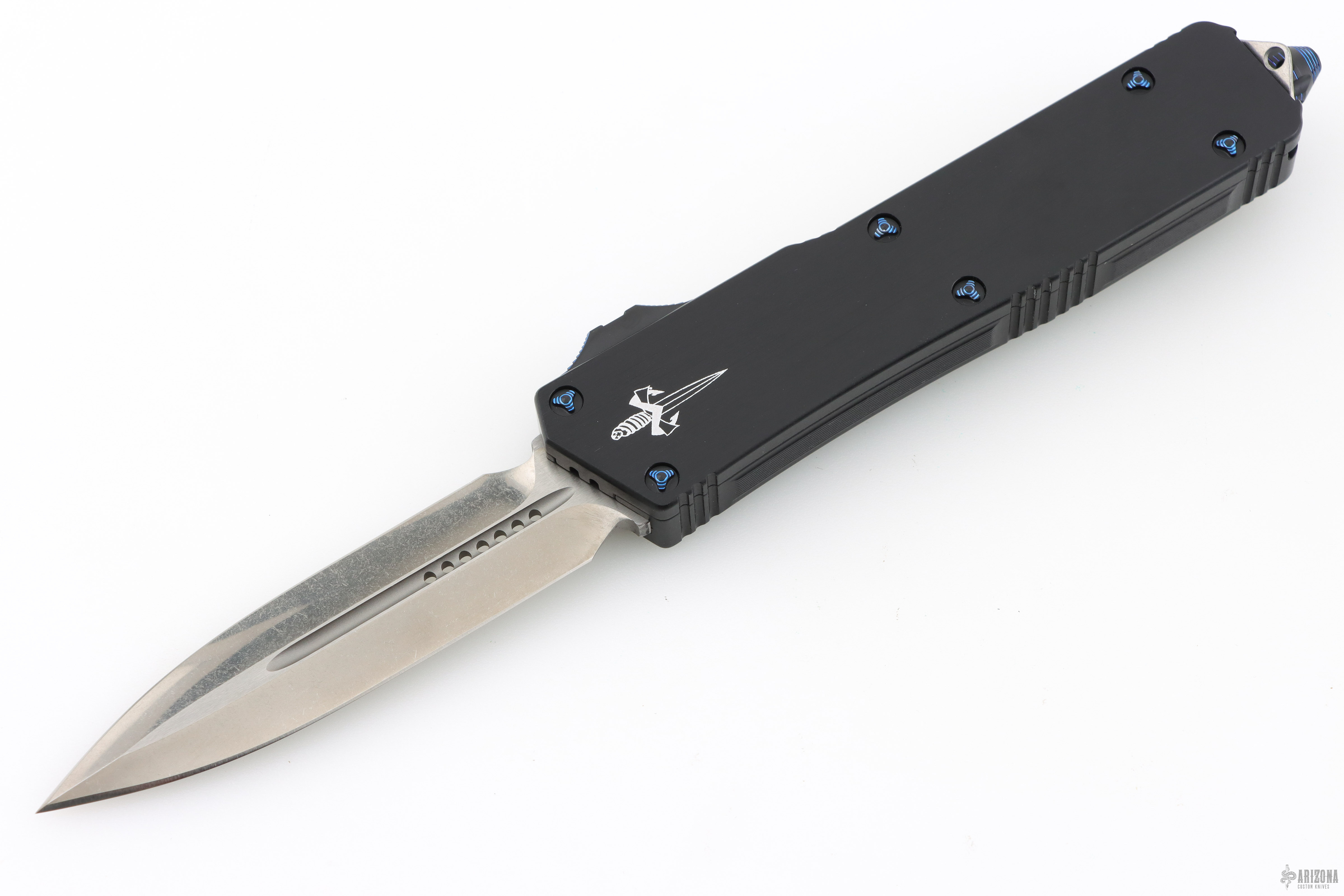 Scarab II D/E Two-Tone SW Hefted Black Alloy w/ Blue Ringed Titanium ...