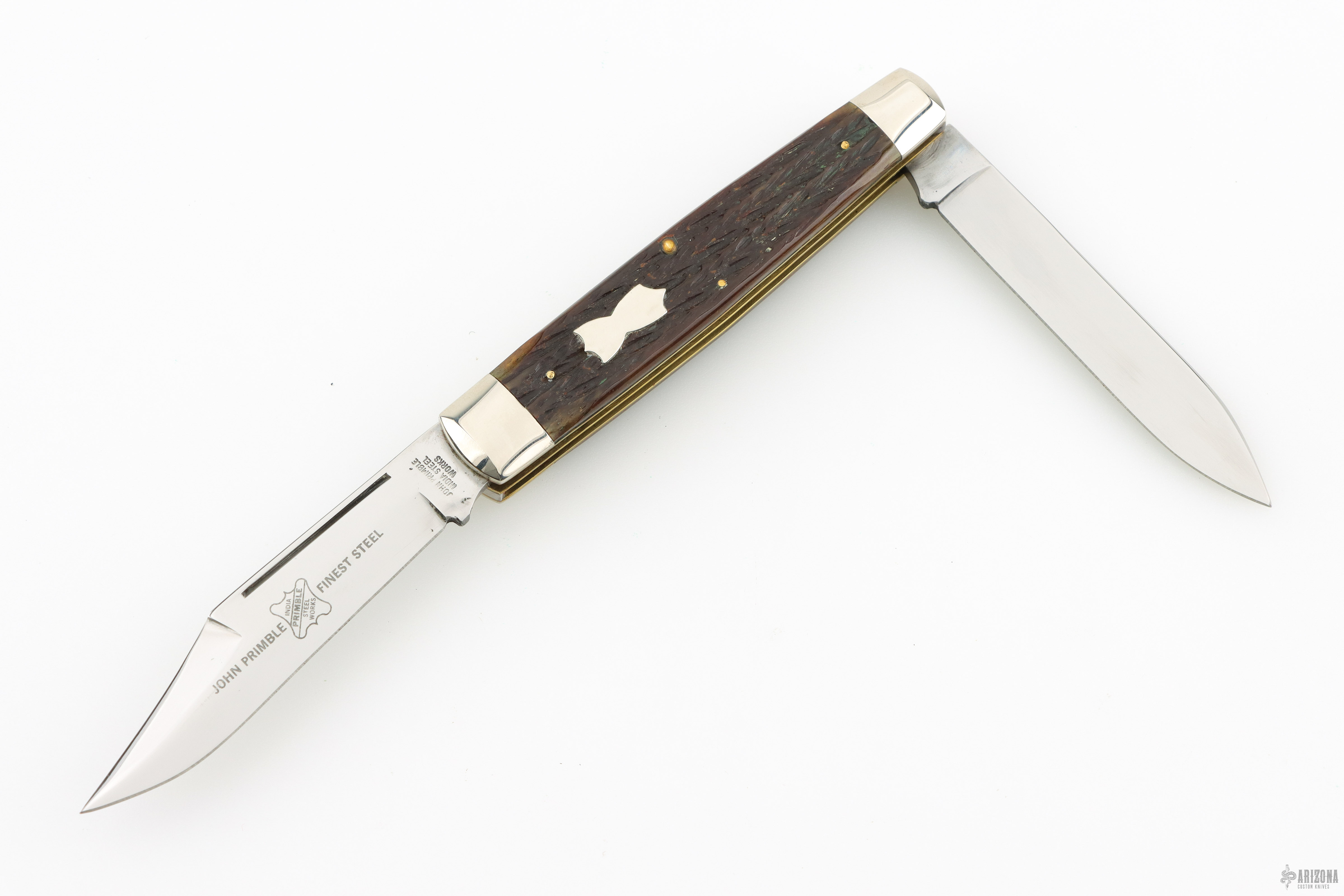 5220 2-Blade Moose - Pick Bone - 1988 - Arizona Custom Knives