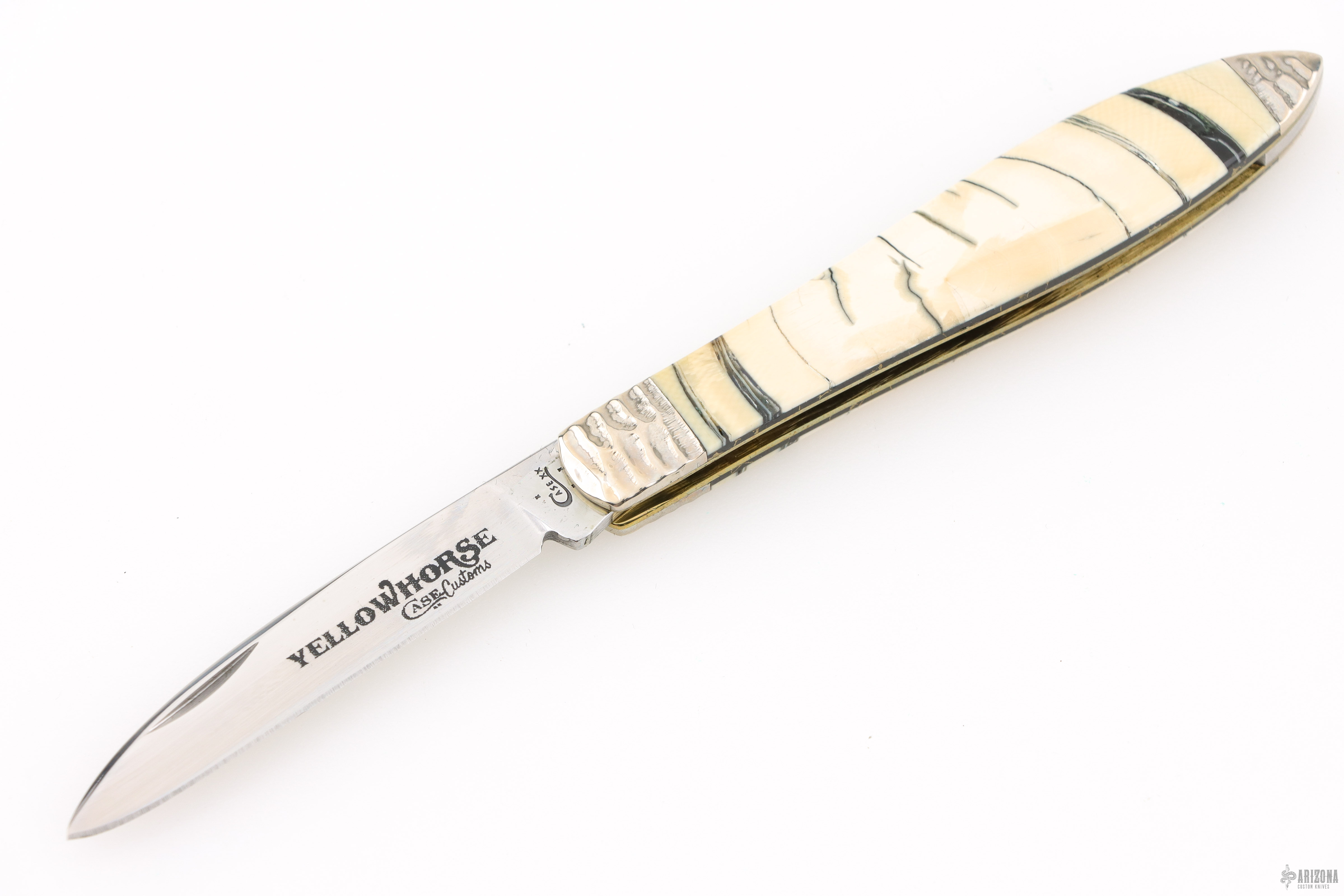 TBEX1028SS Tear Drop Jack Slip Joint Yellowhorse Case Customs #003/100 ...