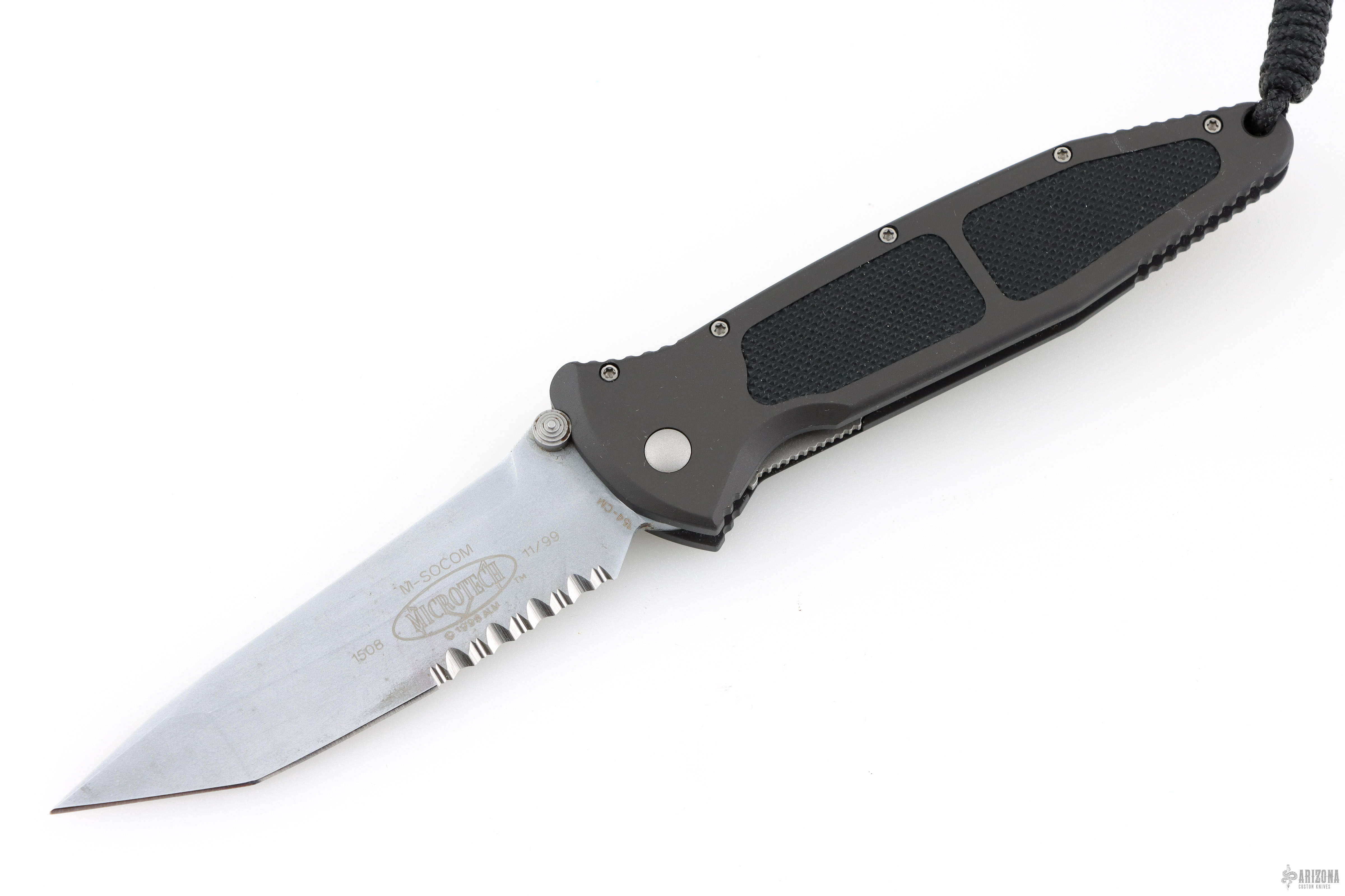 Mini Socom M/A - Silver Tanto Serrated - 11/99 #1508 - Arizona Custom ...