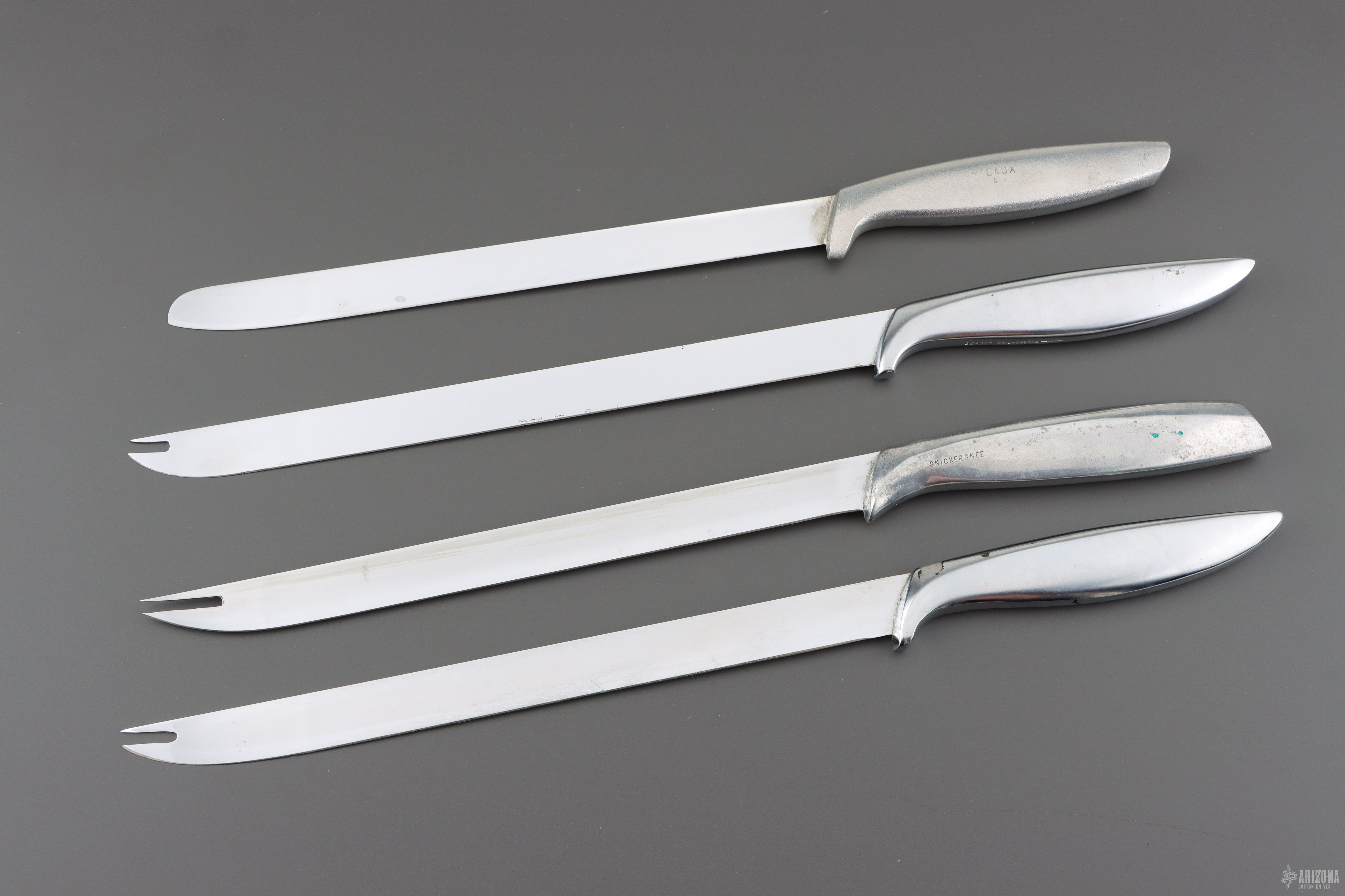 Vintage Kitchen Knives - Three Snickersnee & Barteaux Knife - Arizona ...
