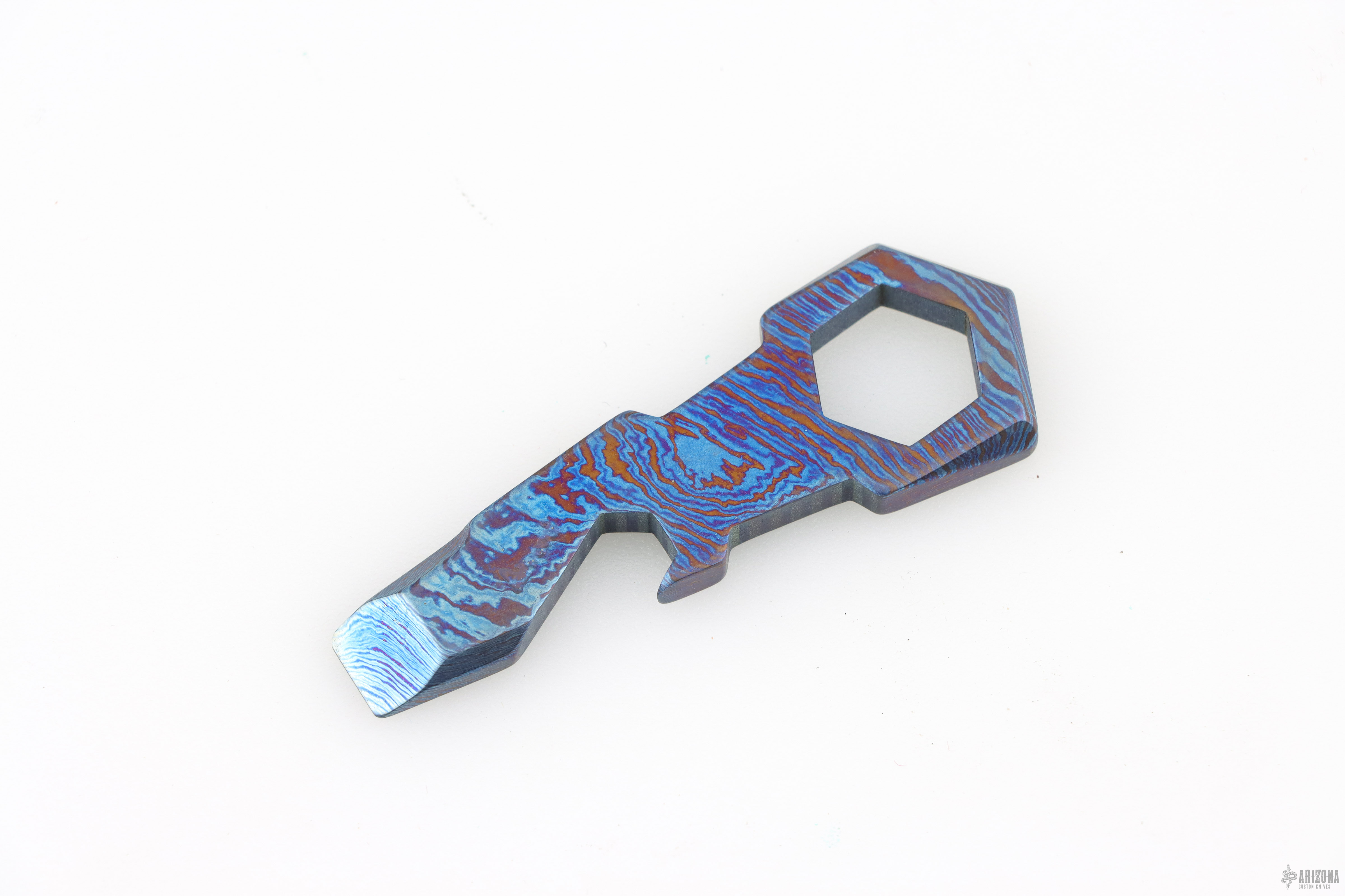 Mini Poltergeist - Timascus - Arizona Custom Knives