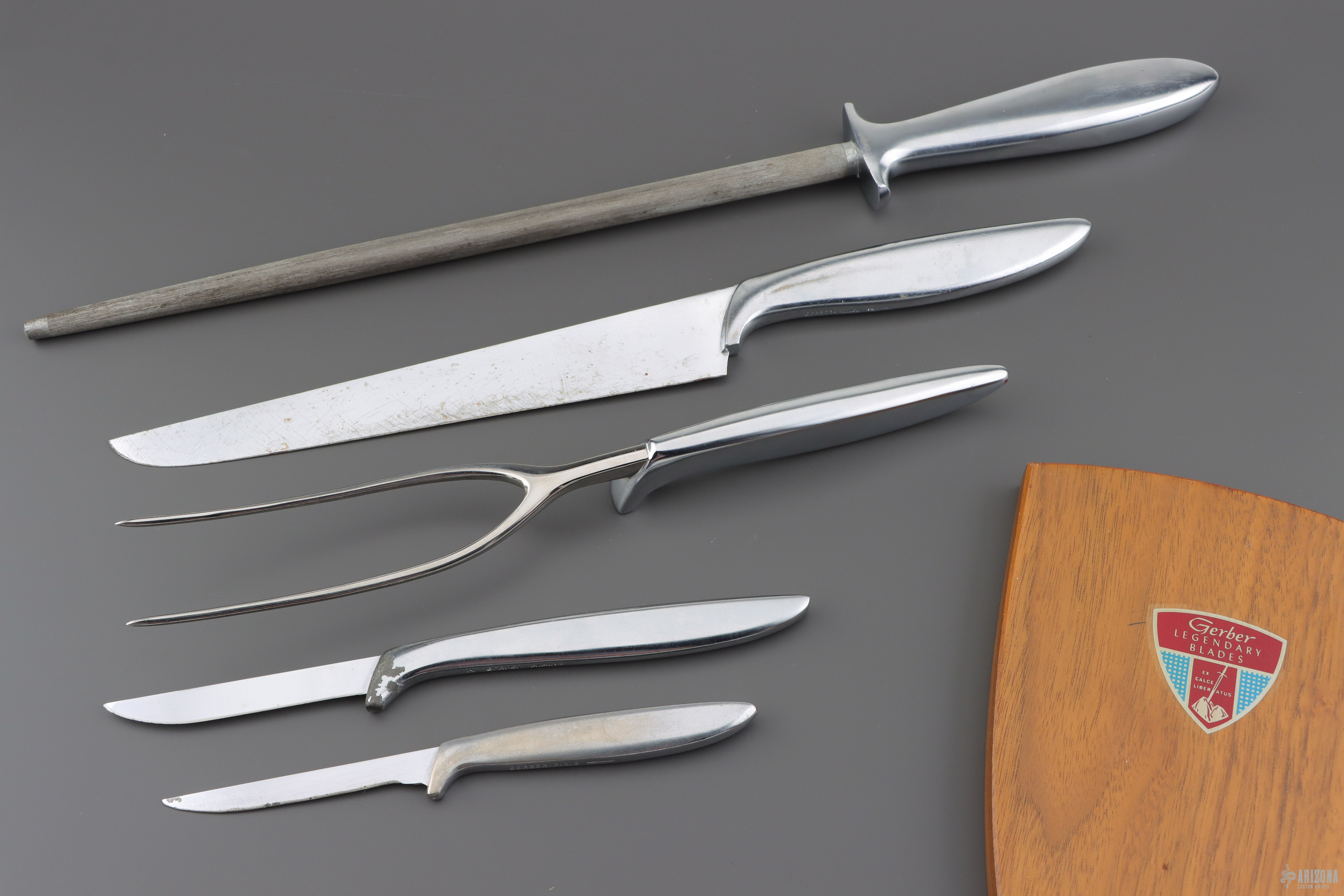 Vintage Kitchen Set - French, Miming, Pixie w/ Fork, Steel & Wooden ...