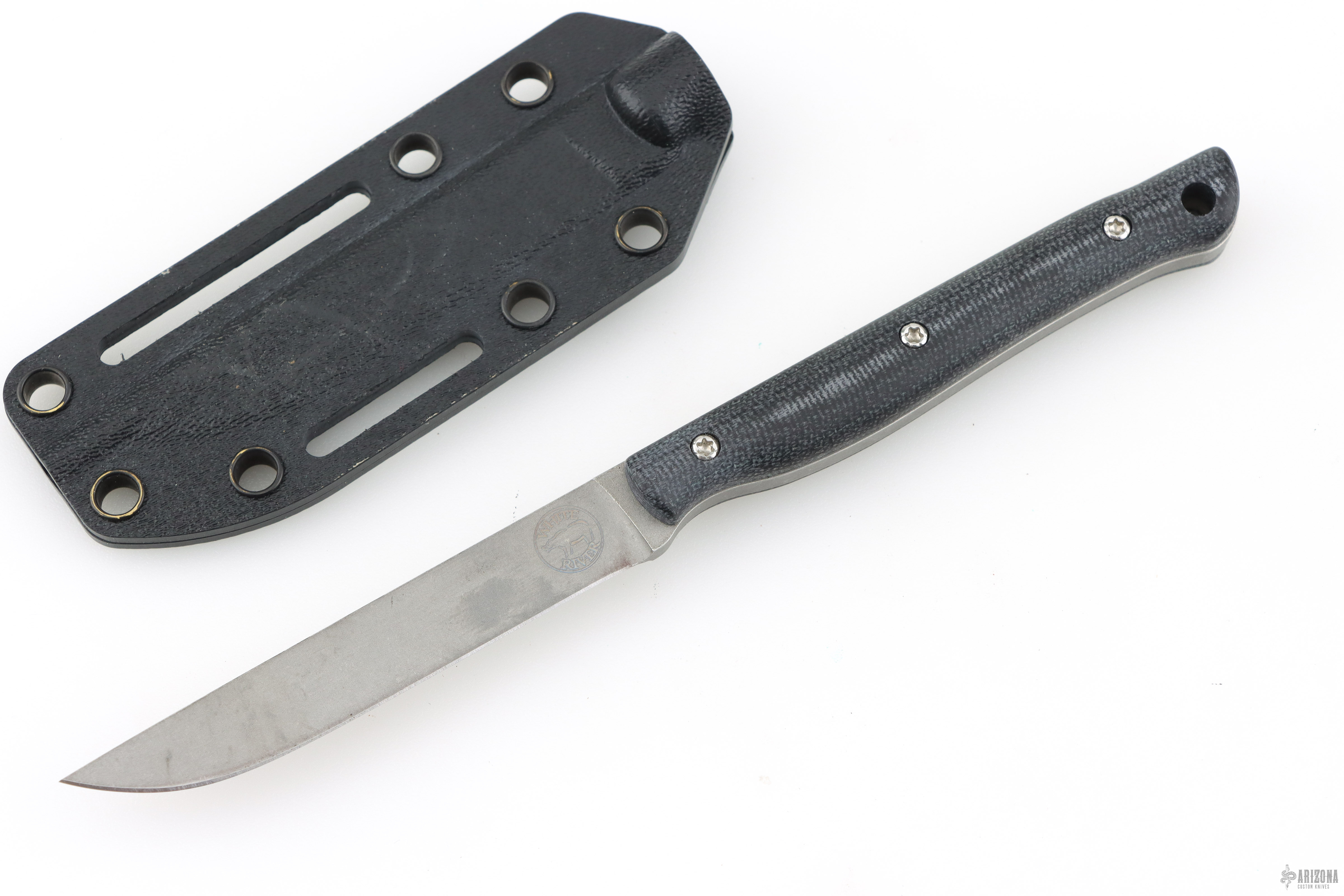 Exodus 3 - Black Canvas Micarta - Arizona Custom Knives