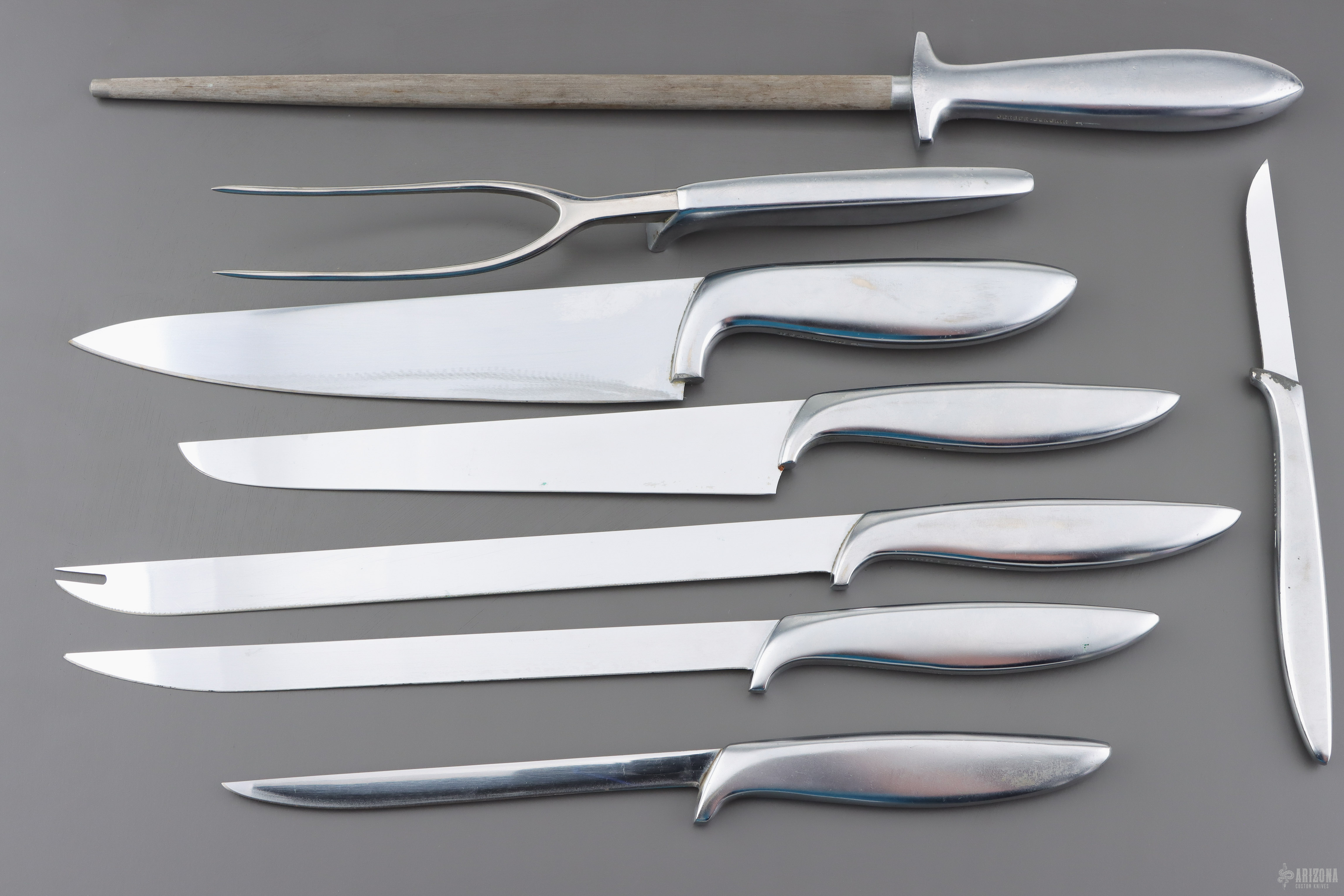 Vintage Kitchen Knives - Flamborge, Snickersnee, French, Durendal ...