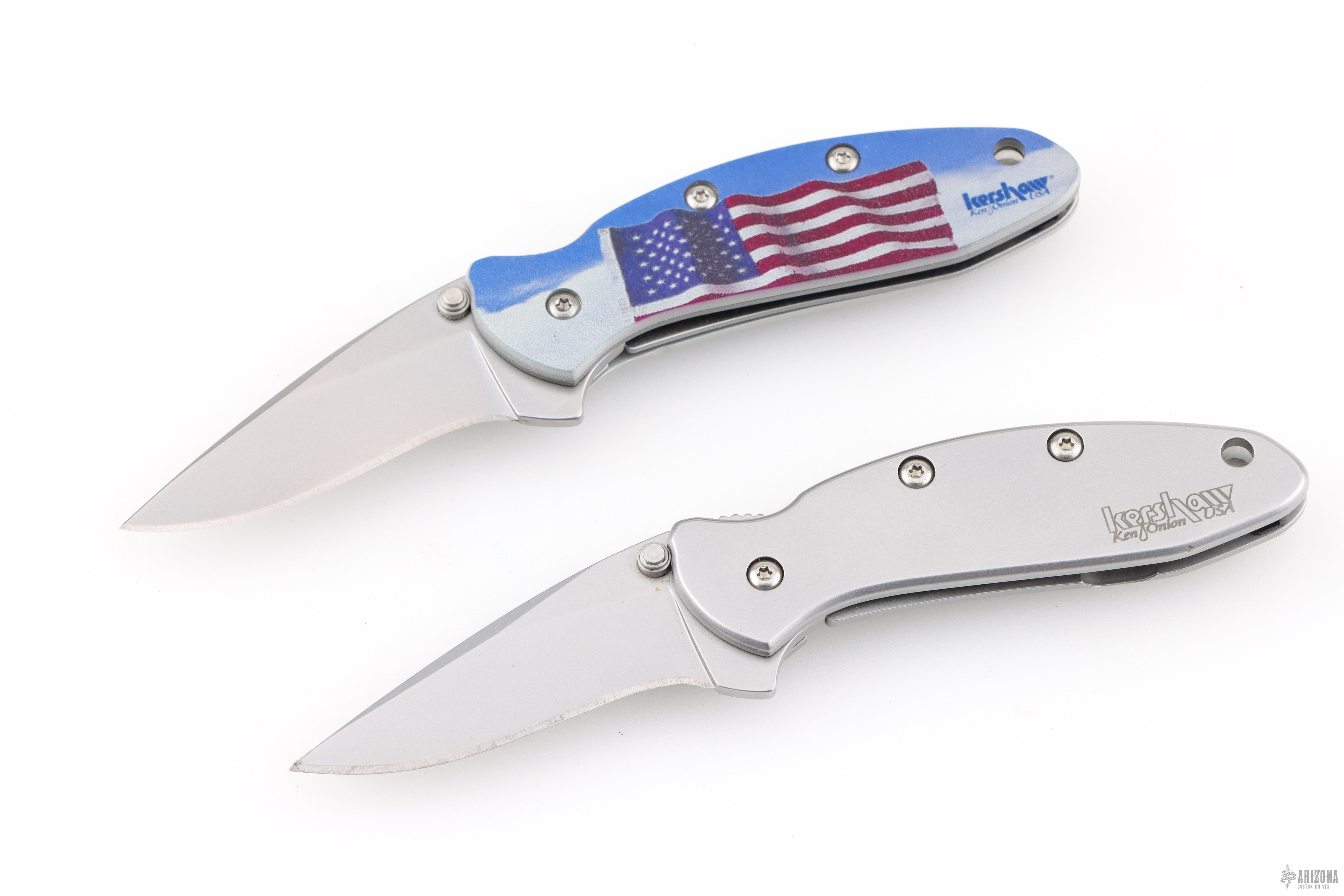 1600 Chive & 1600 Chive Flag Scene - Arizona Custom Knives
