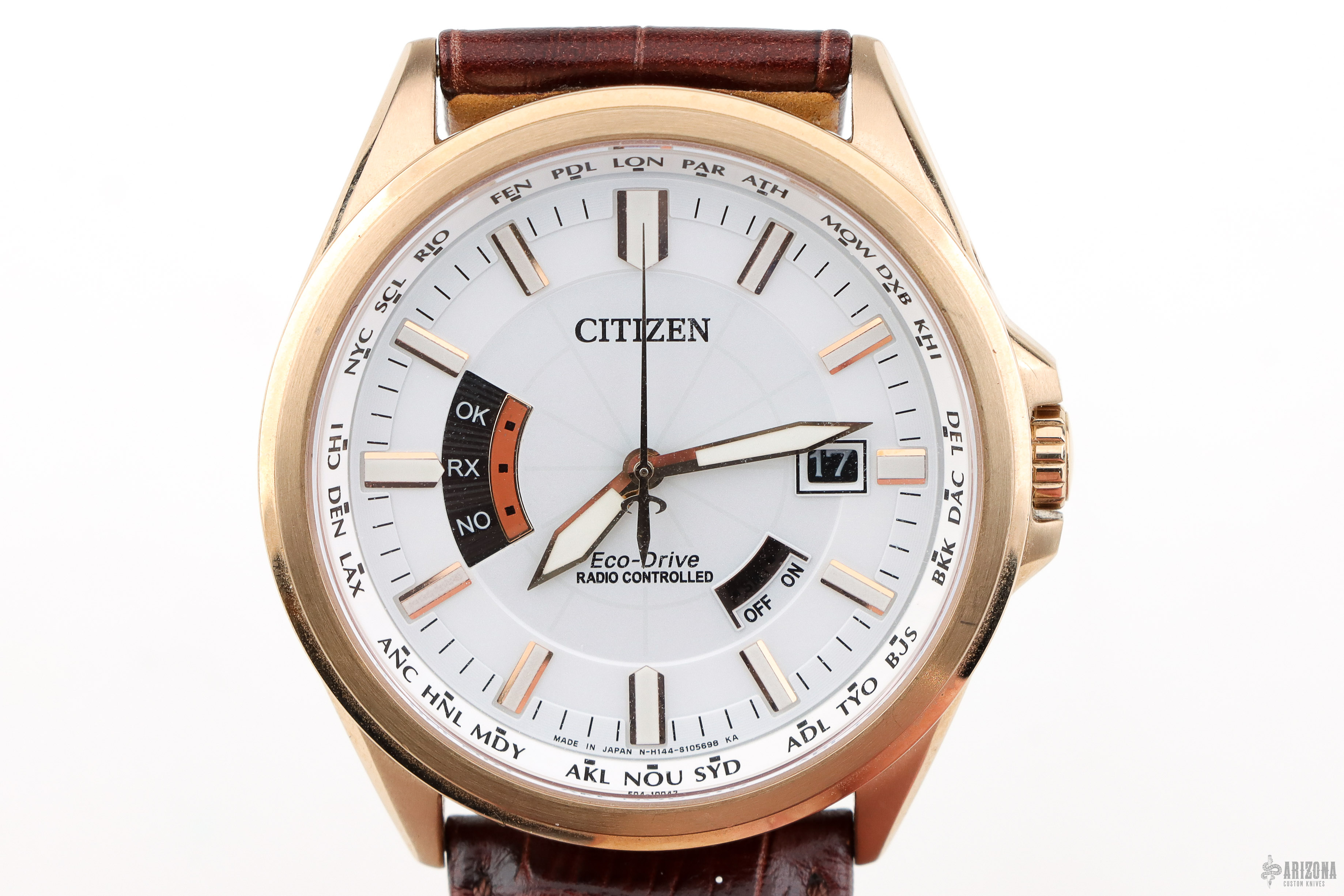 CB0253-19A Citizen Perpetual World Time White Dial Men's Watch ...