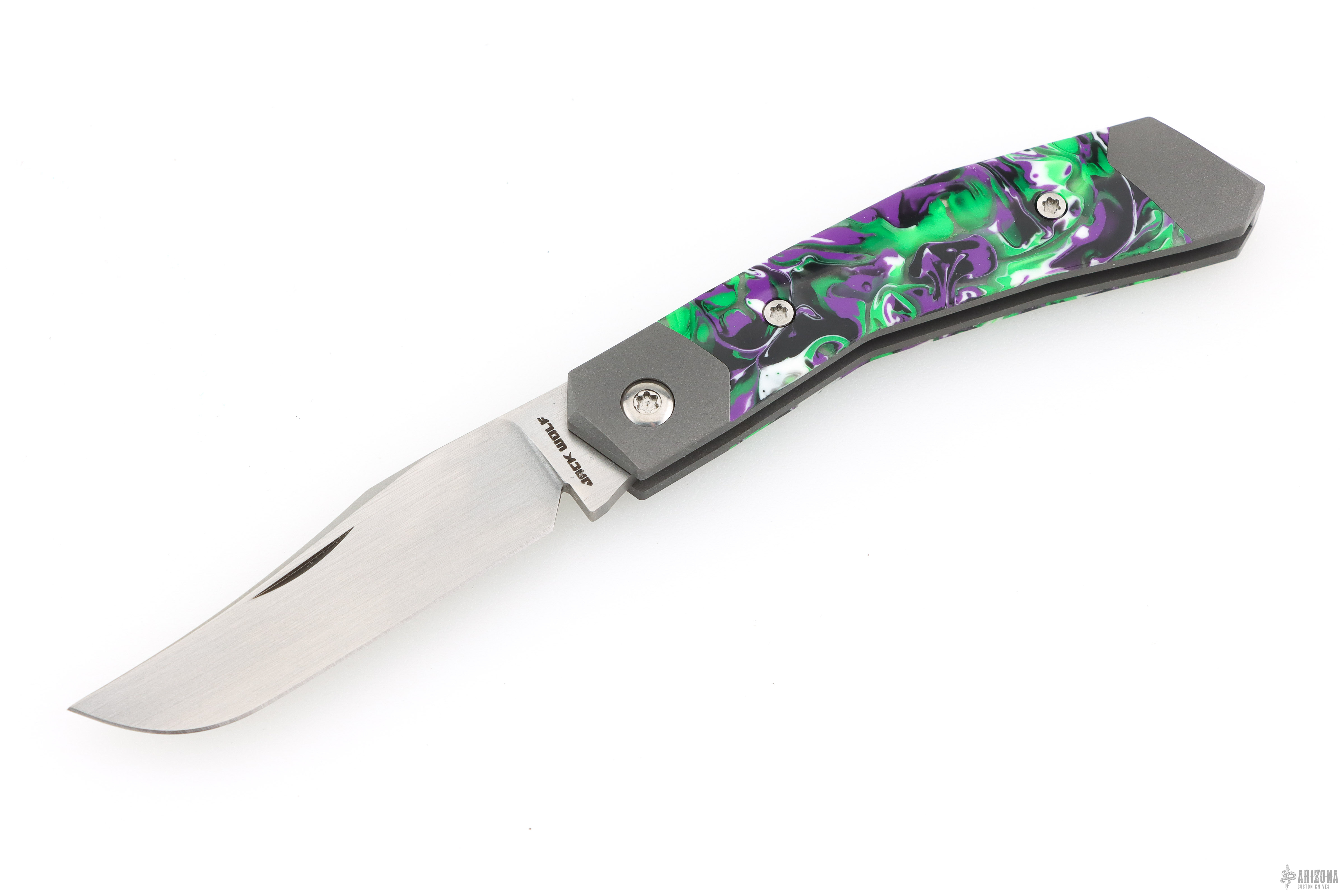 Mini Cyborg Jack - Kaotic Resin - Arizona Custom Knives