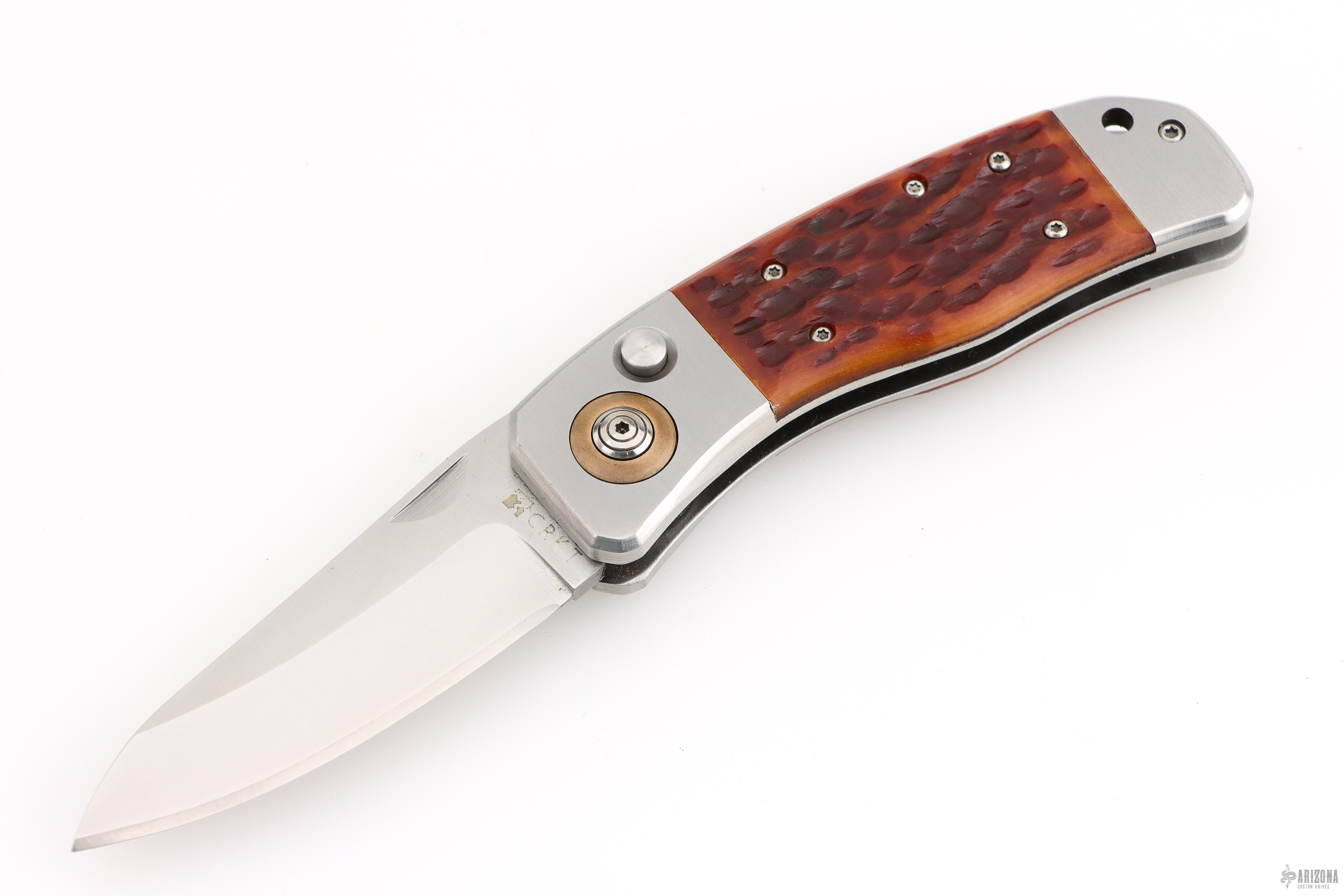 CRKT Lake's PAL Folding Knife Jigged Bone (2.75" Satin Plain) 7233 ...