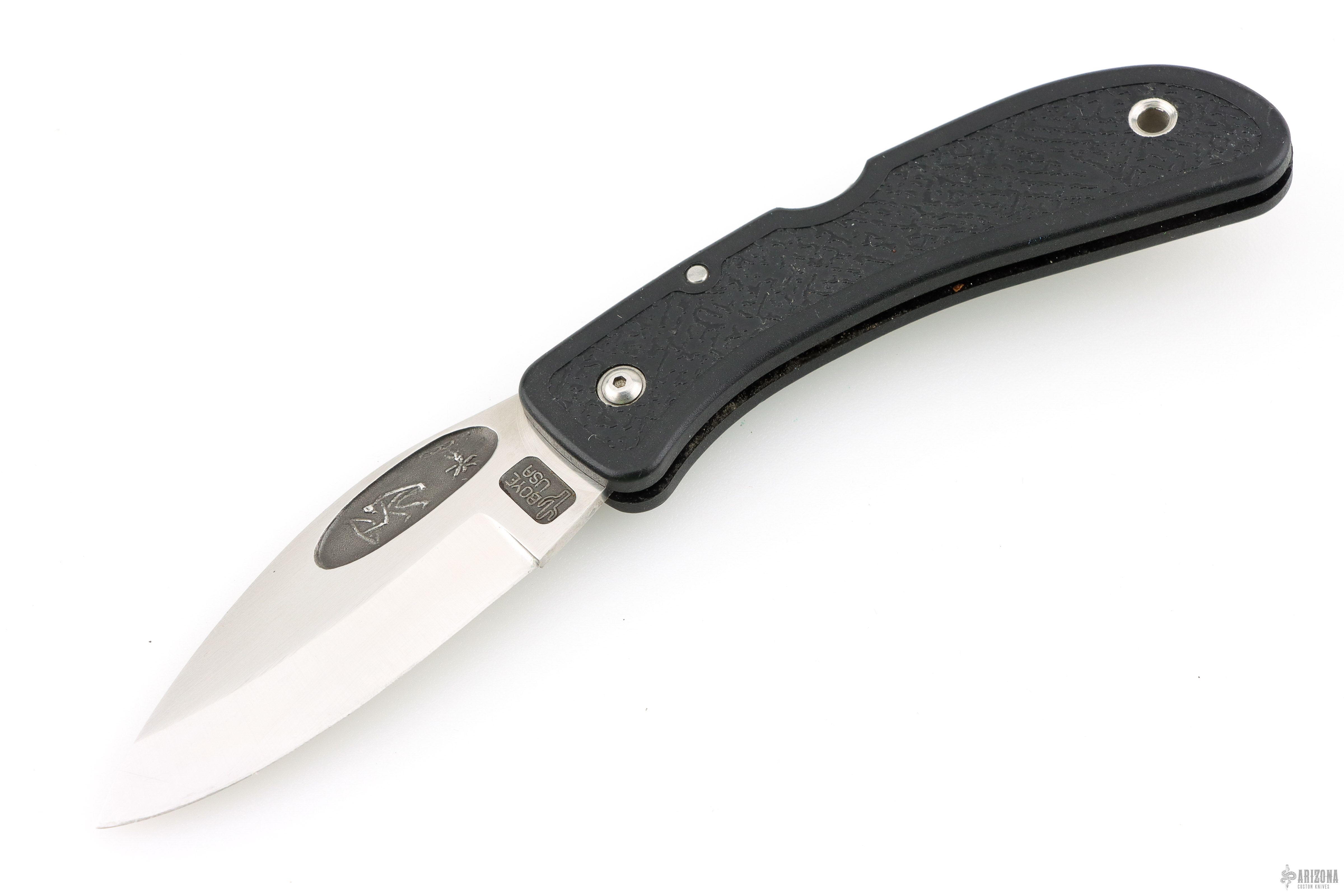 BDS Carbide Crystal Lockback - Etched - Arizona Custom Knives