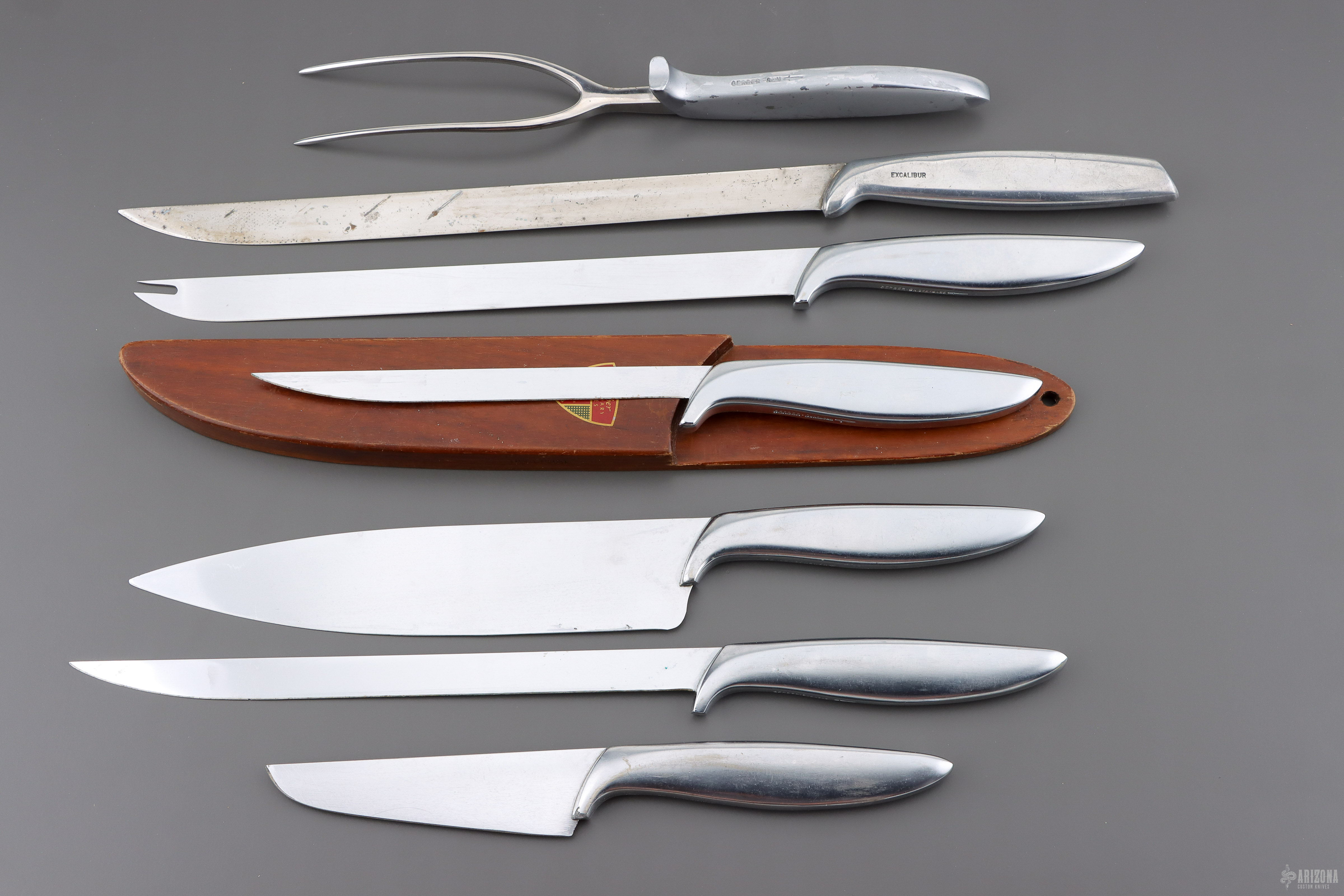 Vintage Kitchen Knives - Excalibur, Snickersnee, French, Durendal ...