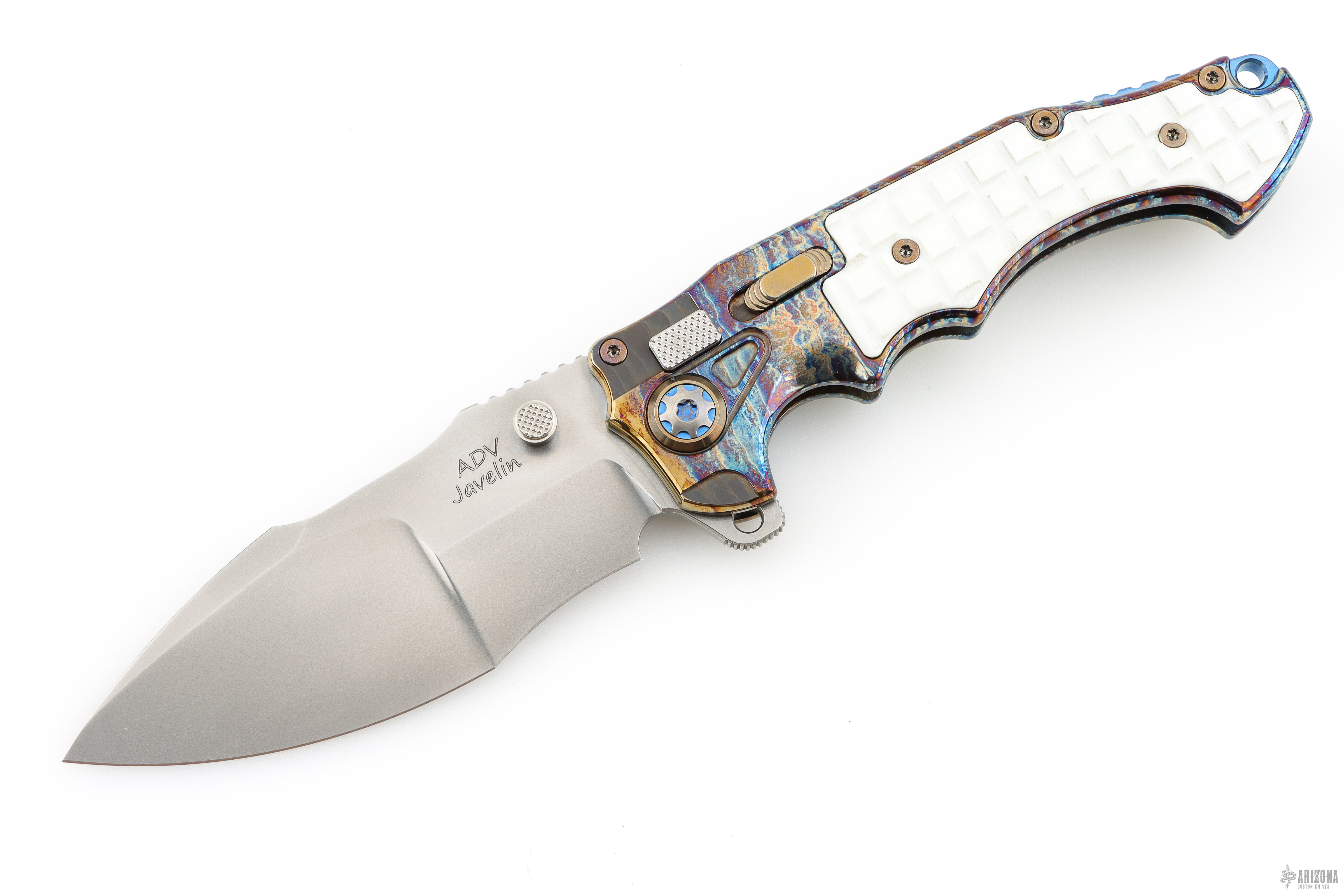 Javelin Button Lock Flipper - Arizona Custom Knives