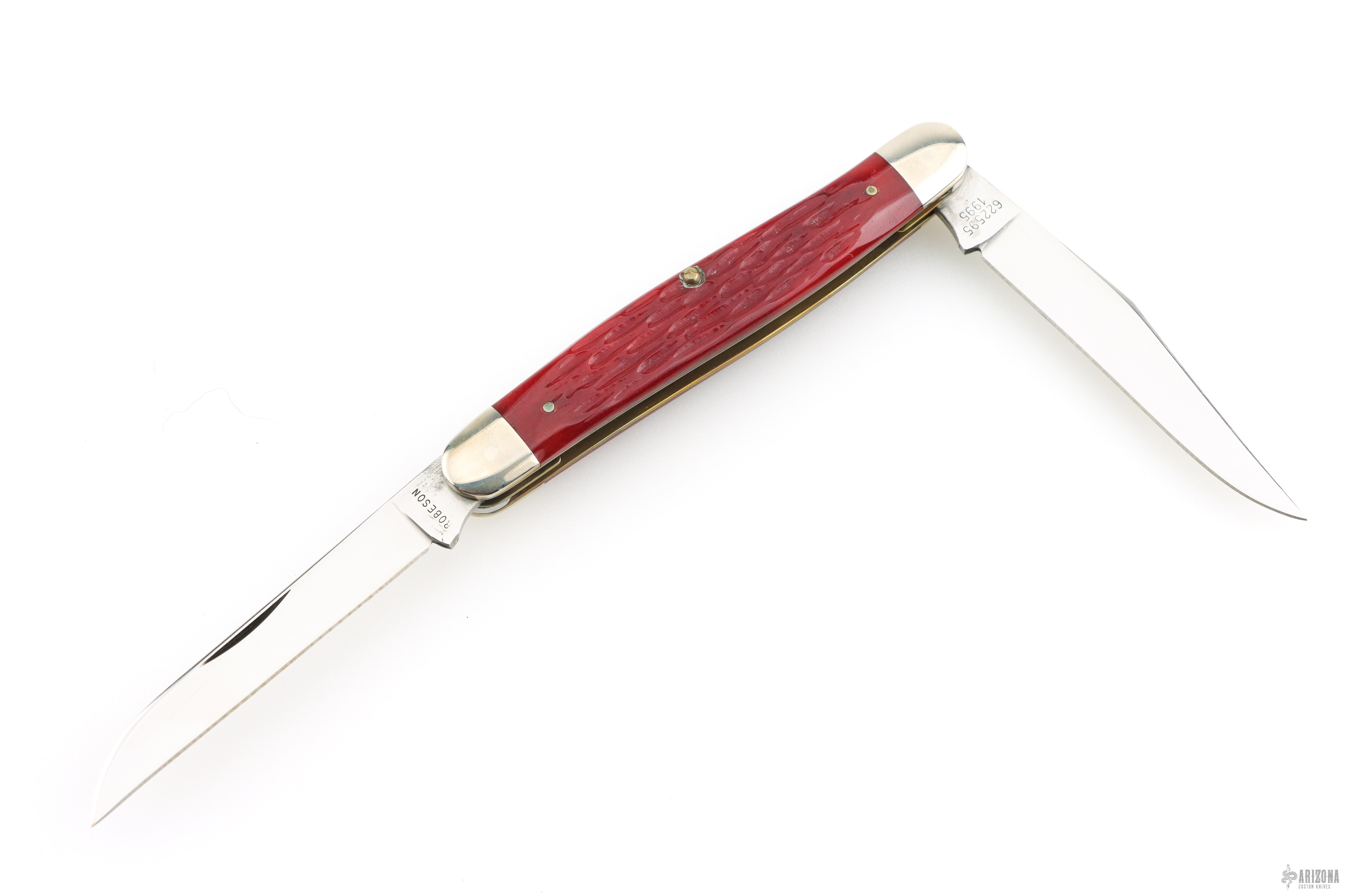 622595 Robeson 2-Blade Muskrat - Cherry Red Jigged Bone 1995 - Arizona ...