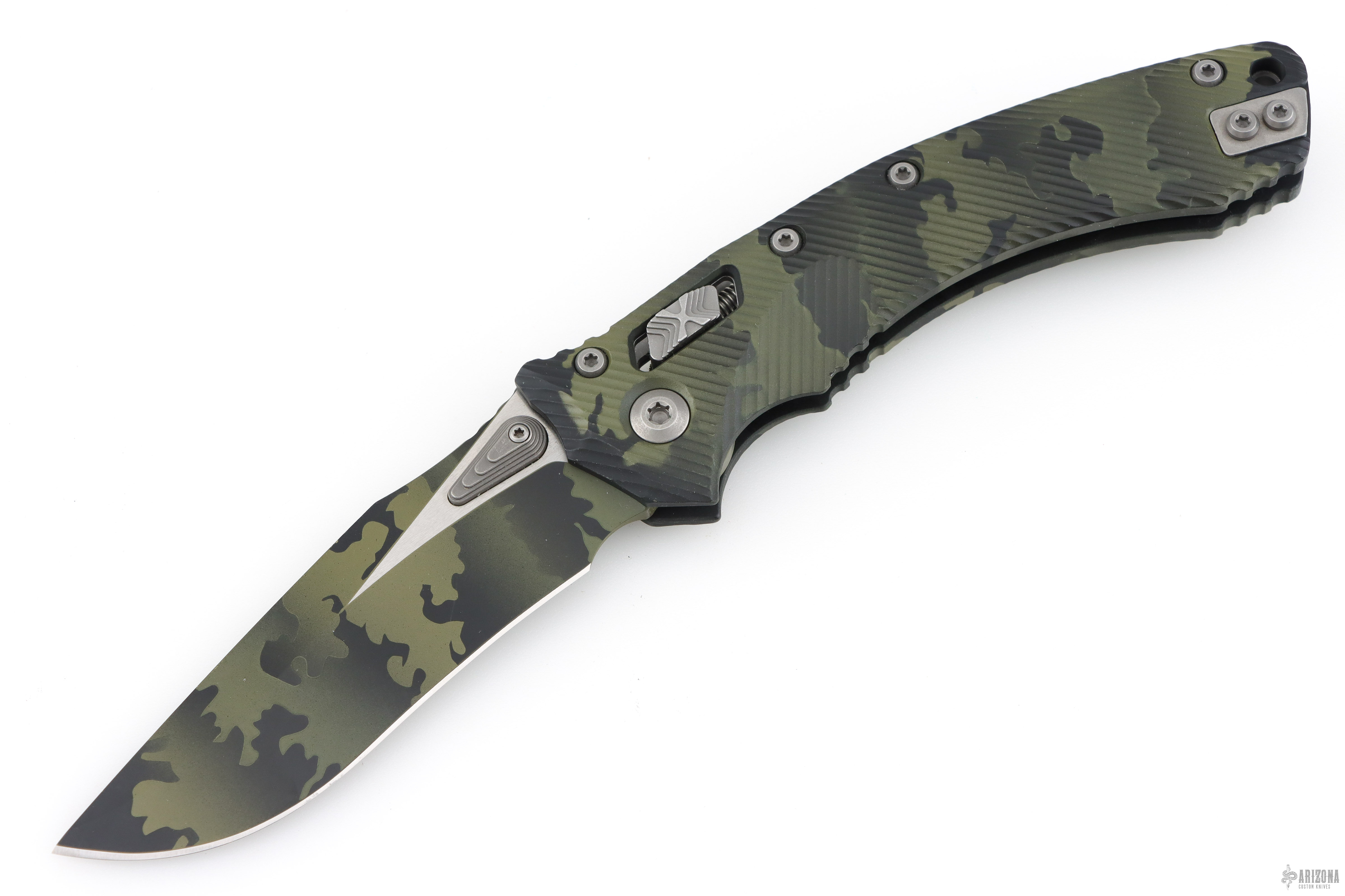 Amphibian Olive Camo Standard Olive Camo Handle W/ Apocalyptic Hardware ...