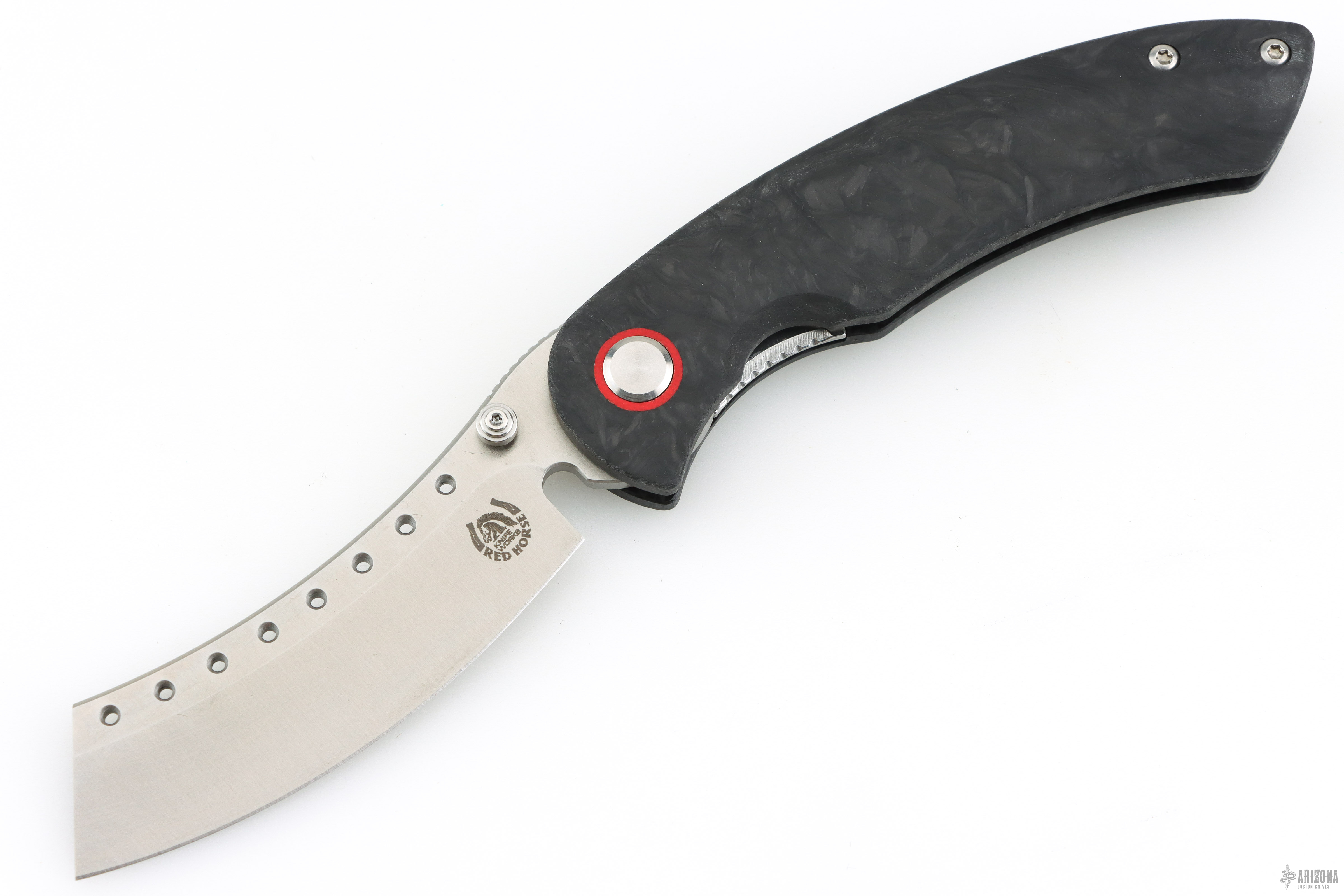 Hell Razor P - Satin and Marble Carbon Fiber - Arizona Custom Knives