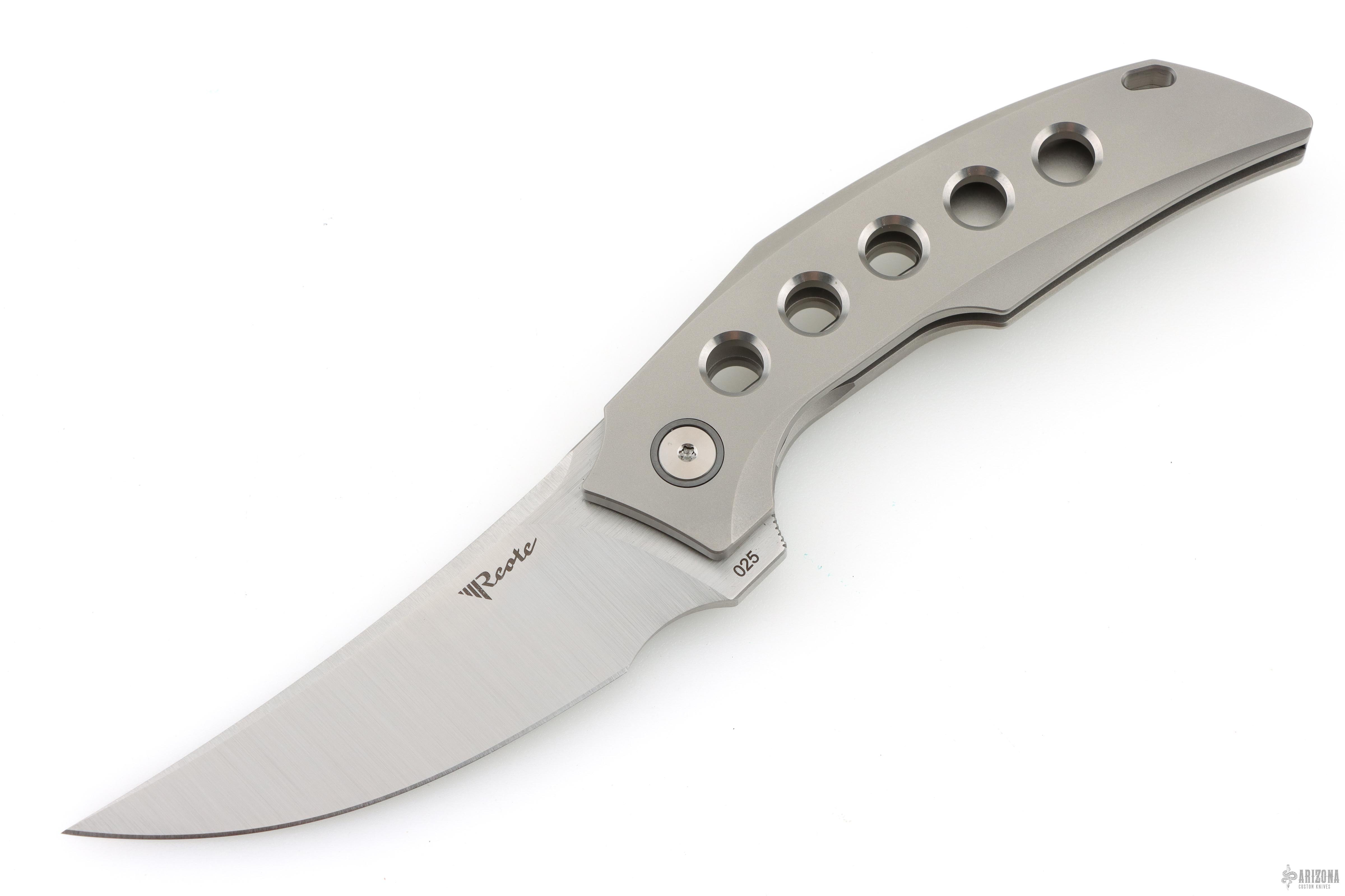 Velocity - Flipper Titanium w/ Holes #25 - Arizona Custom Knives