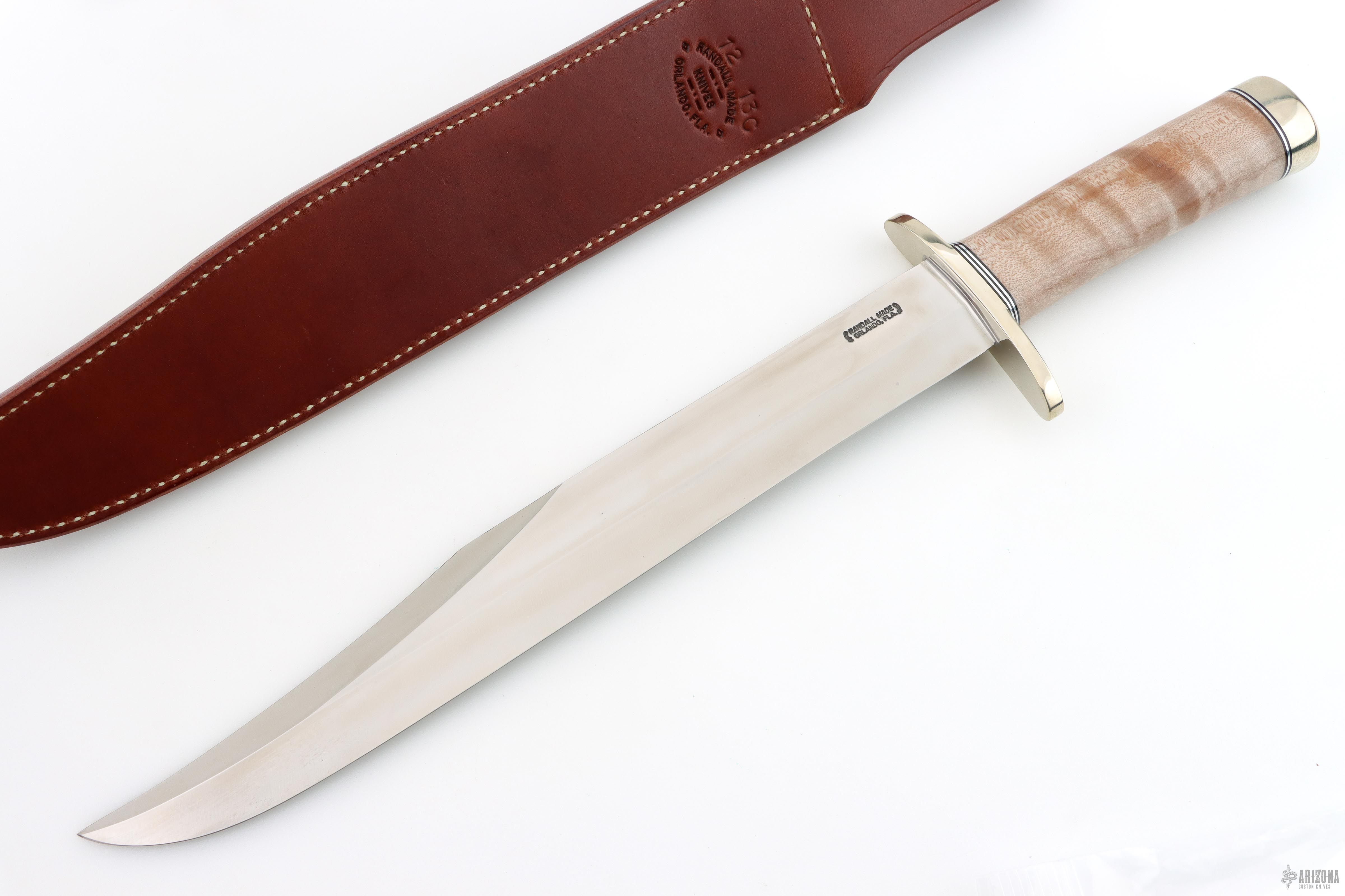 Model 12-13 Randall Thorp Bowie - Maple - Arizona Custom Knives
