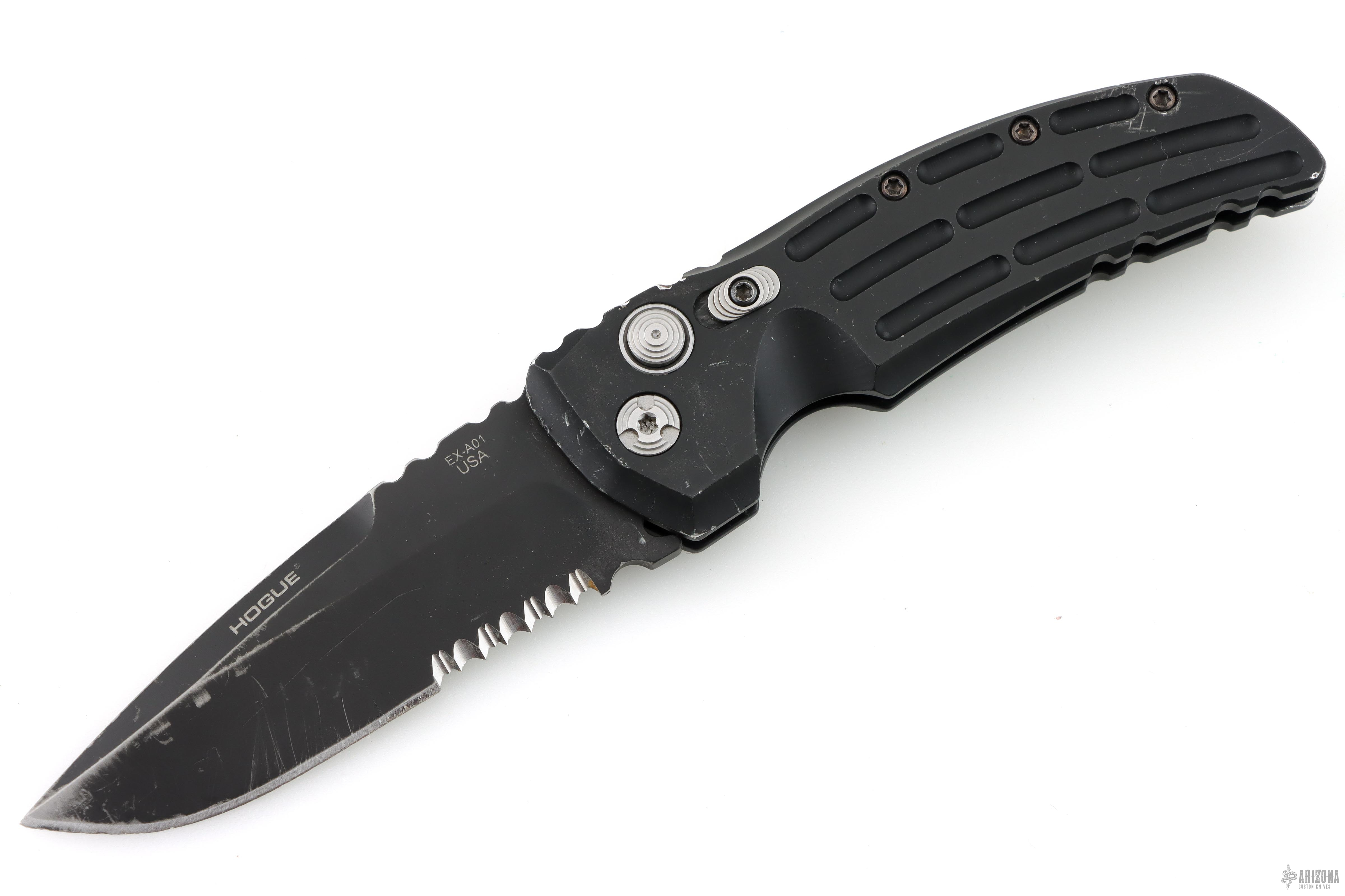 EX-A01 3.5" Drop Point Serrated - Arizona Custom Knives