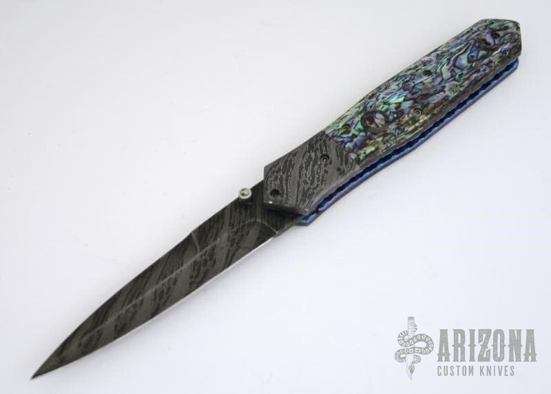Damascus Royal Dagger D/A - Arizona Custom Knives