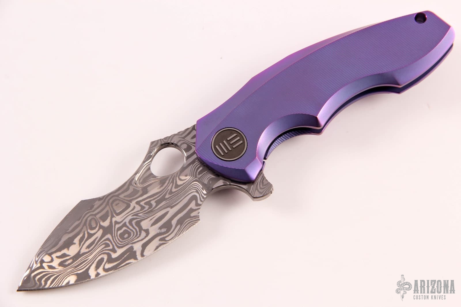 605DS Damasteel Framelock Flipper - Arizona Custom Knives